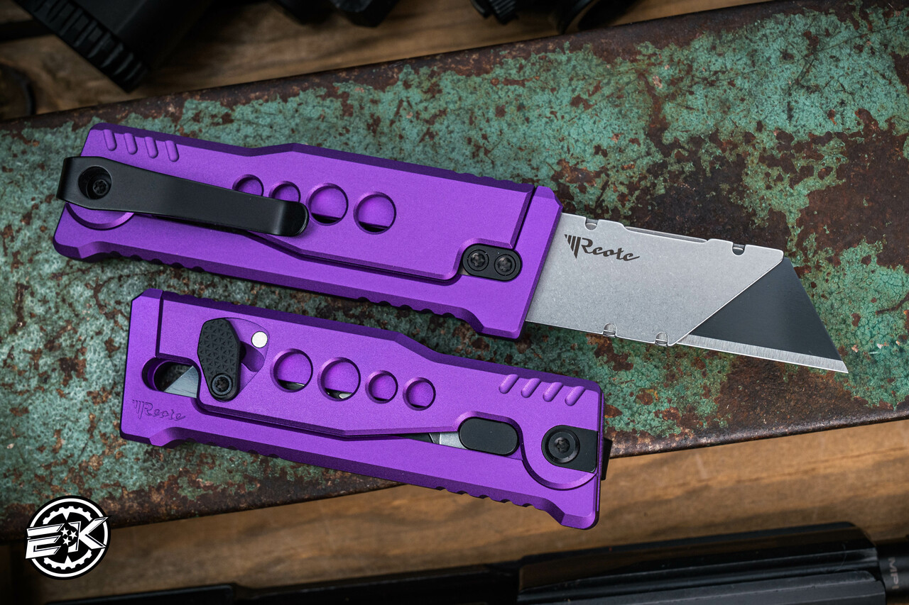 Reate EXO-U Gravity Utility Knife Purple Speedhole Aluminum 2.3 ...