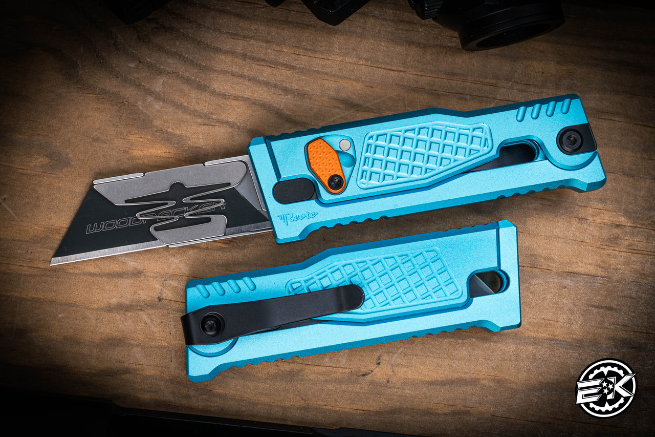 Reate EXO-U Gravity Utility Knife Blue Diamond Frag Aluminum 2.3 ...