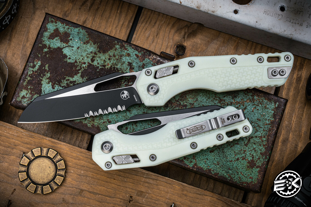 Microtech Standard Issue Msi Ram Lok Manual Folding Knife White 385