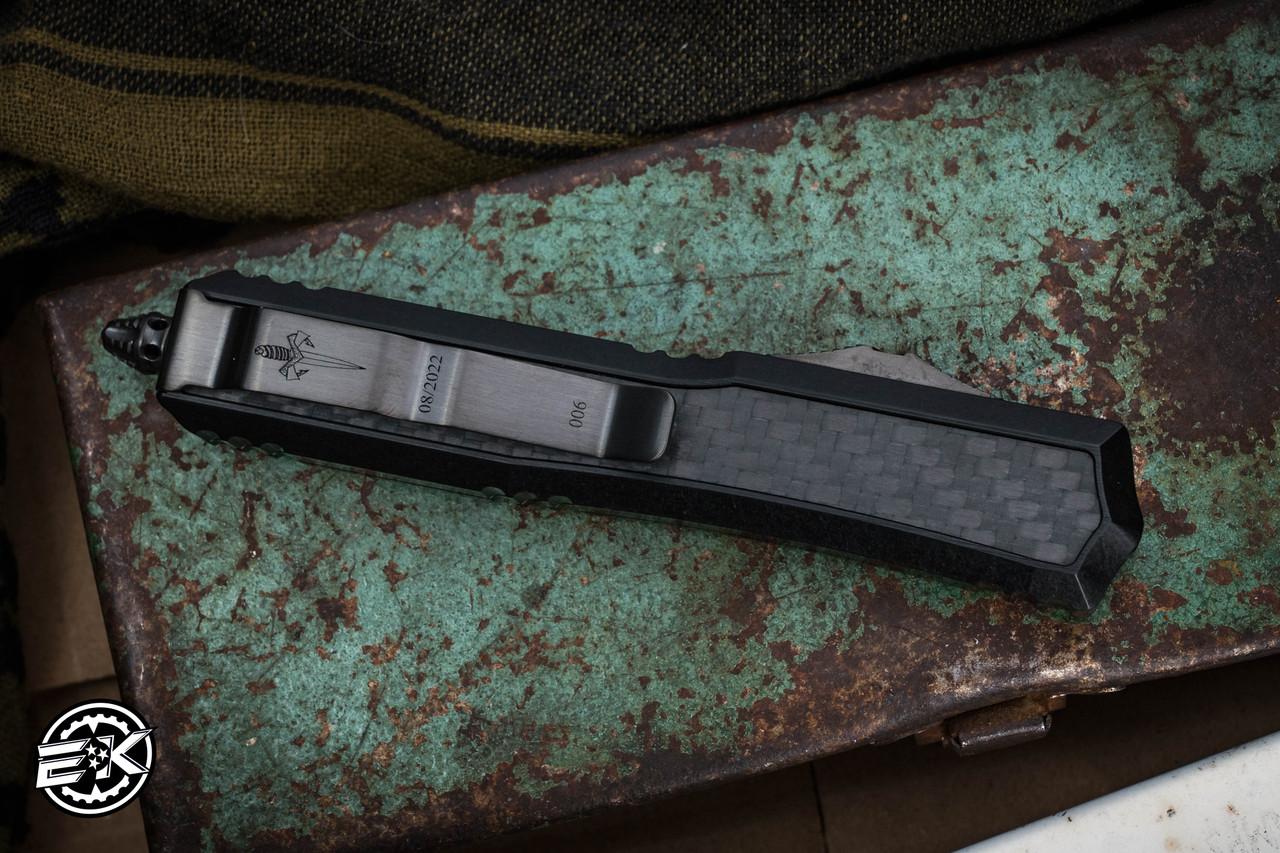 Preowned Marfione Custom Makora Carbon Fiber Otf Automatic Knife 325