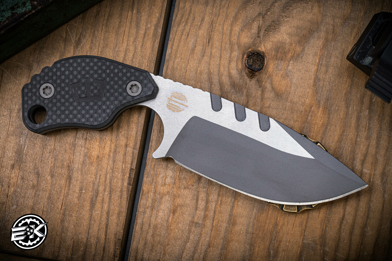 Blackside Customs/Strider Knives SLCC Fixed Blade Knife Carbon Fiber 3. ...