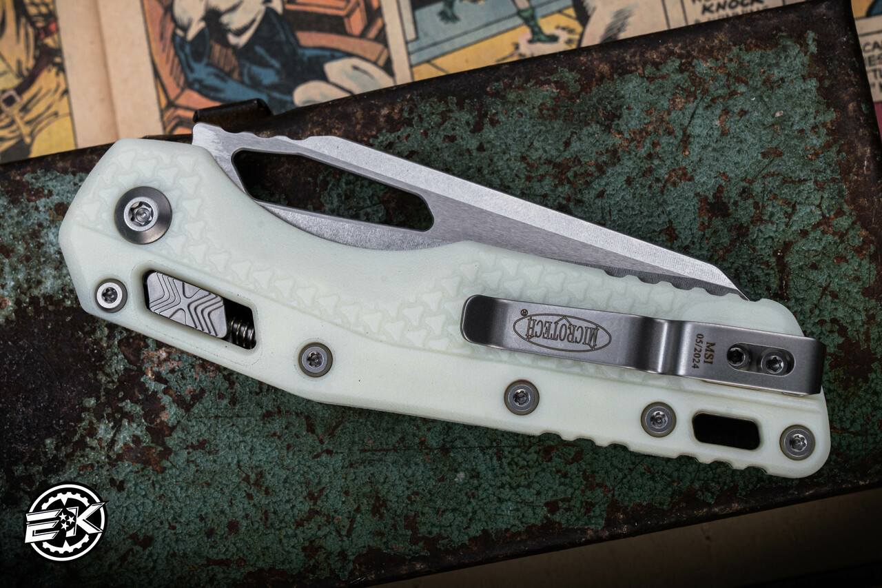 Microtech Standard Issue Msi Ram Lok Manual Folding Knife White 385
