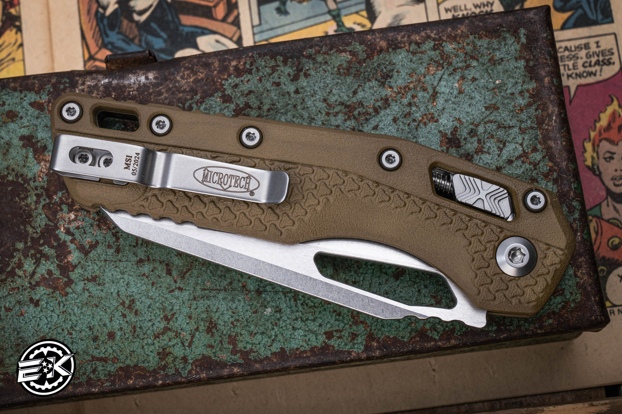 Microtech Standard Issue Msi Ram Lok Manual Folding Knife Dark Earth