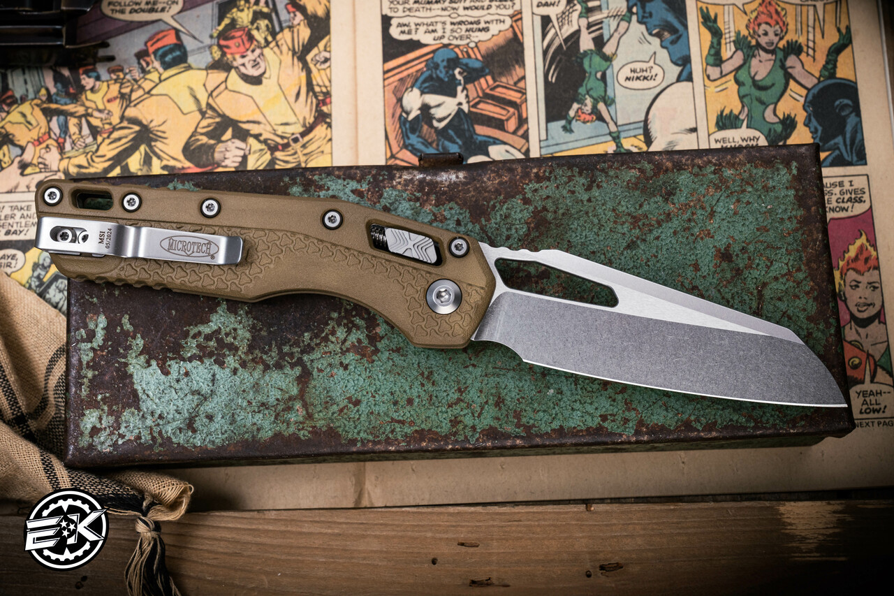 Microtech Standard Issue Msi Ram Lok Manual Folding Knife Dark Earth