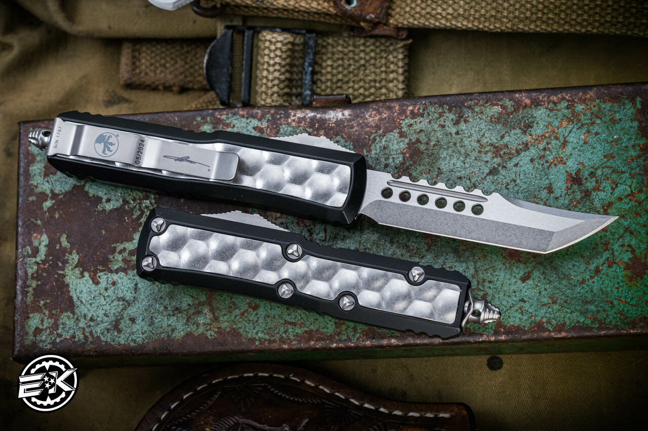Microtech Daytona Bubble Inlay Otf Automatic Knife 3 Hellhound