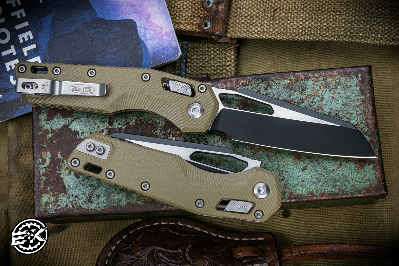 Microtech Standard Issue Msi Ram Lok Manual Folder Fluted Od Green