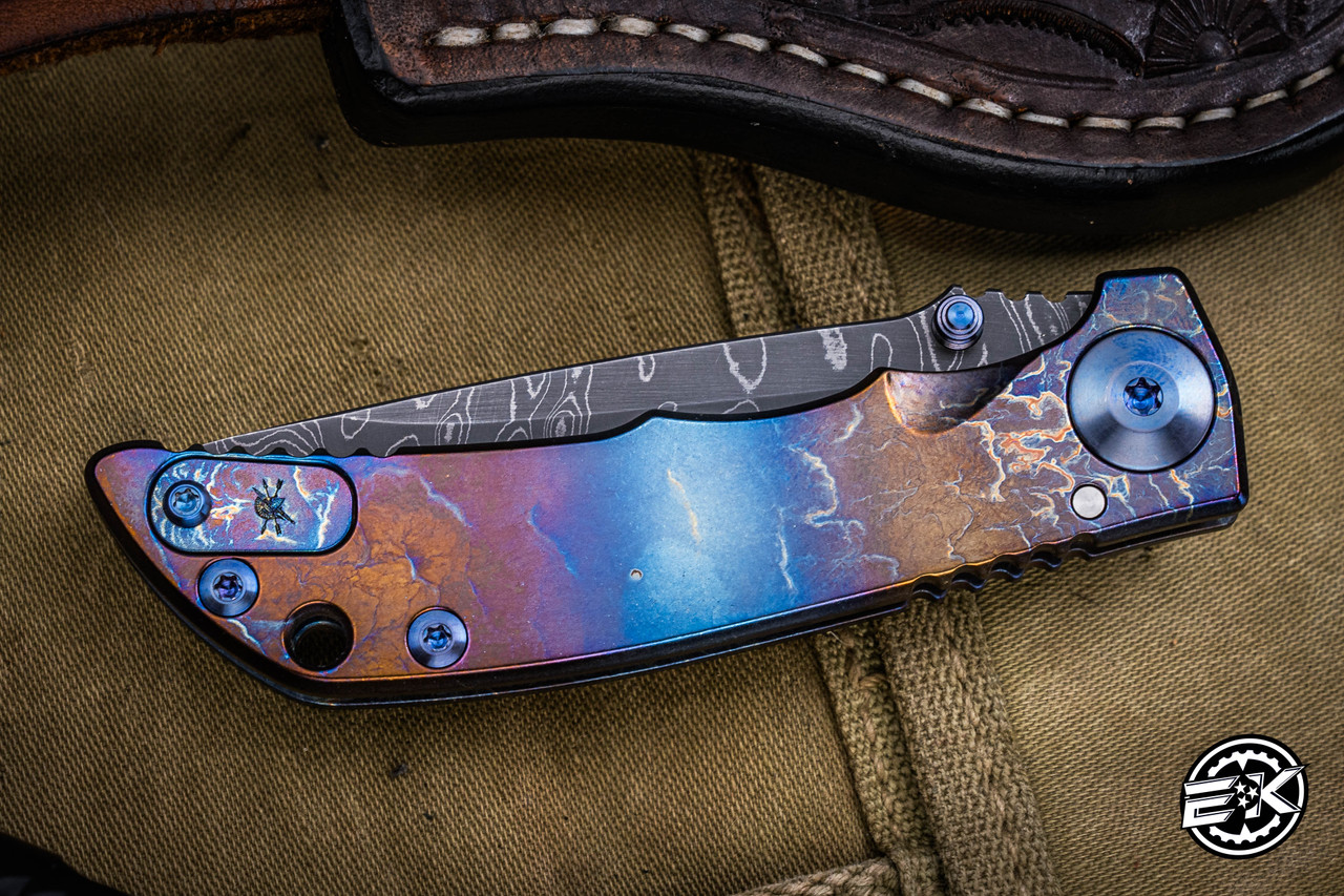 Spartan Blades Custom Harsey Folder Knife Storm Watch Titanium 3.25 ...