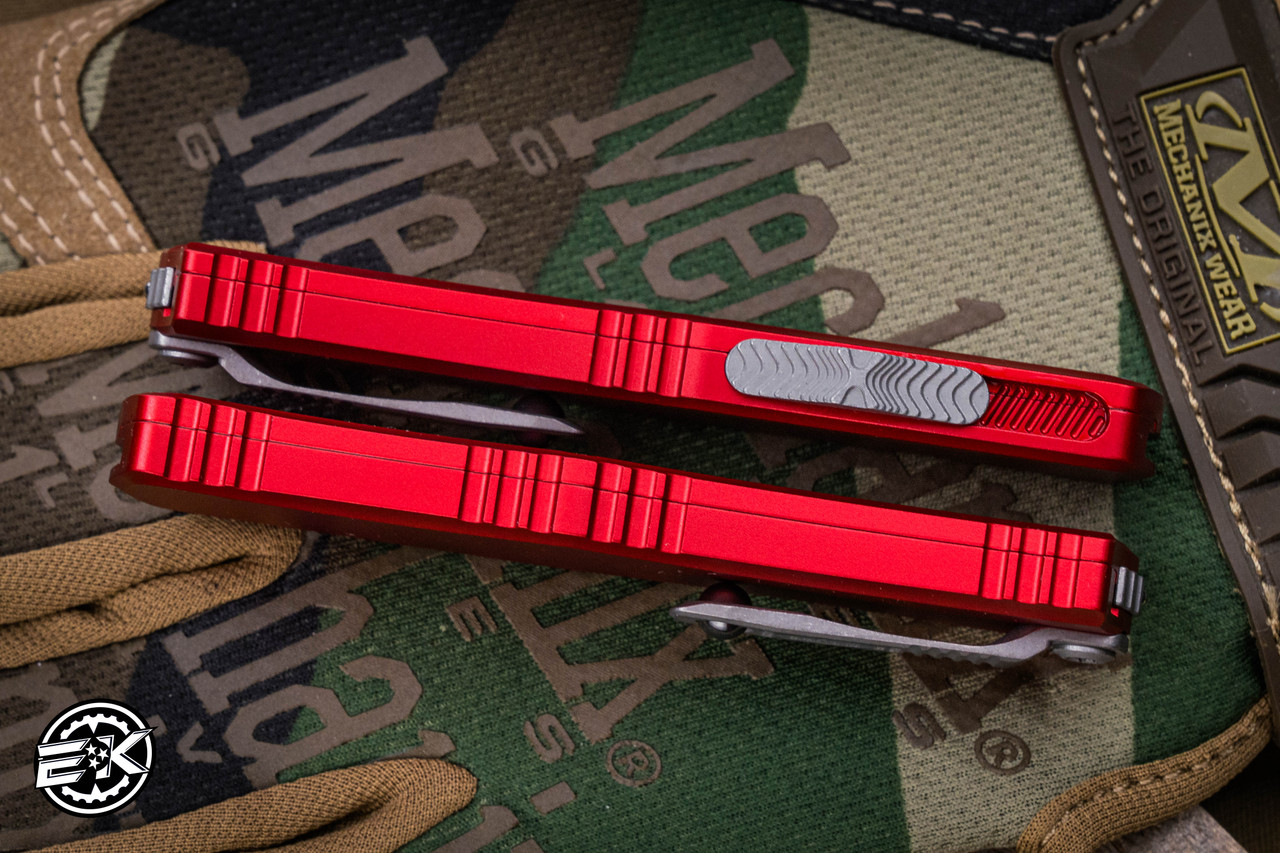 Microtech Hera II Mini OTF Automatic Knife Red 3" Dagger Apocalyptic ...