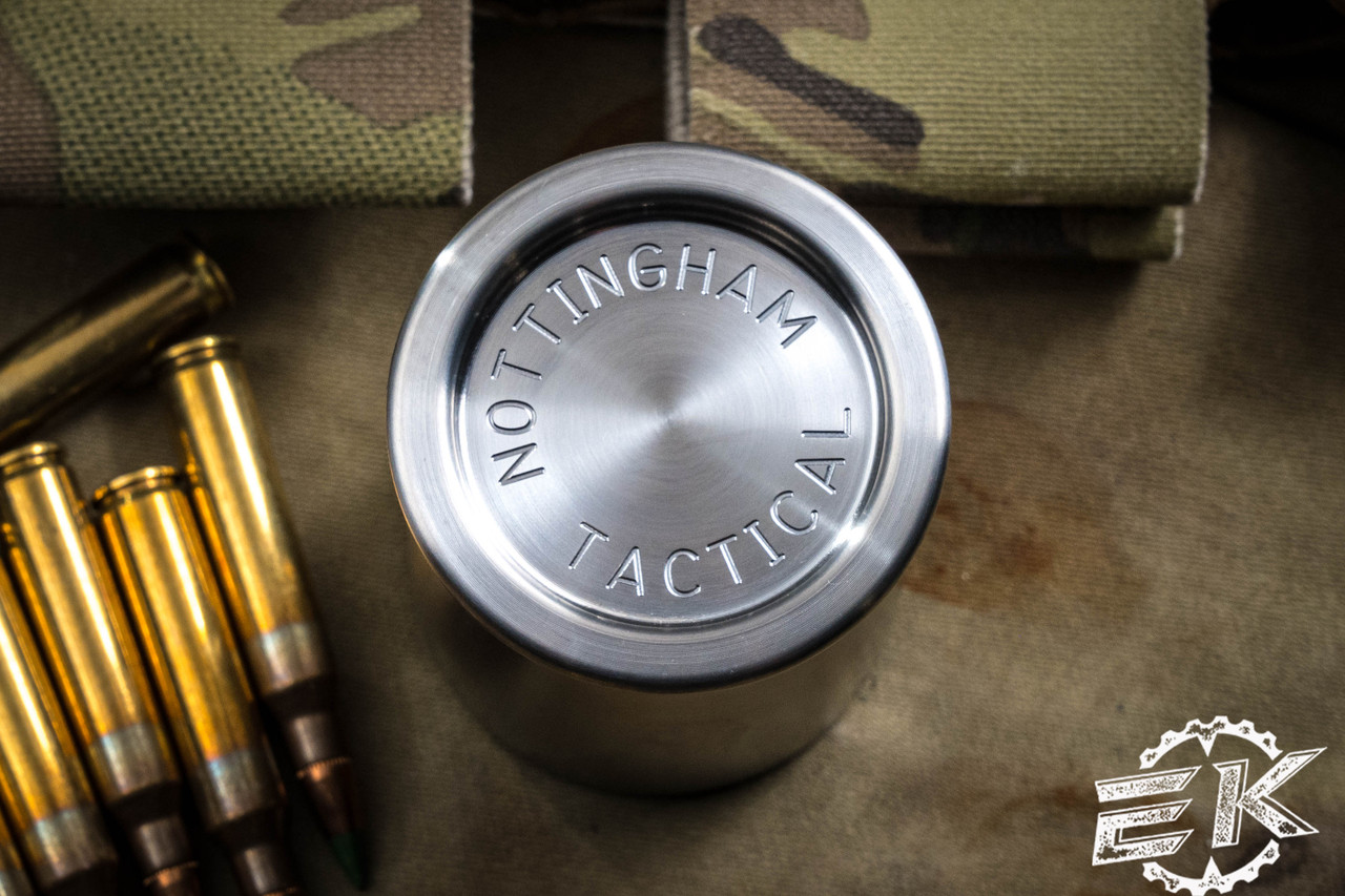 Nottingham Tactical Whiskey Slinger Shot Glass Titanium Satin