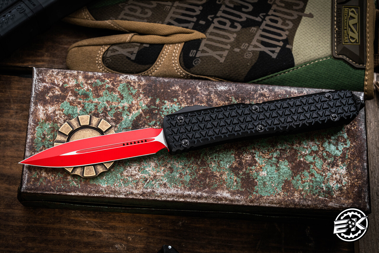 Preowned Microtech Sith Lord Ultratech Otf 34 Red Dagger 122 1sl