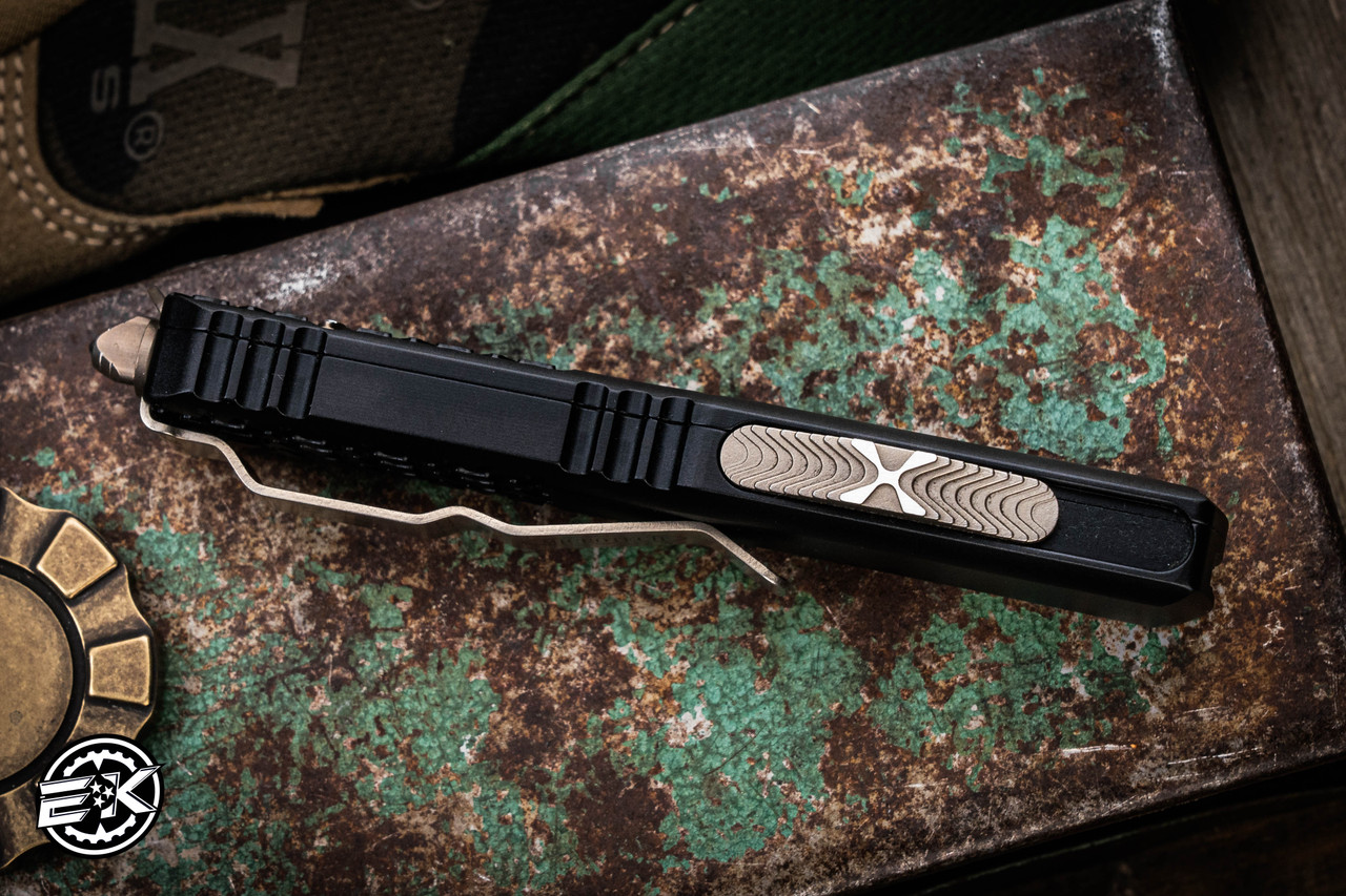 Preowned Microtech Utx 85 Otf Knife 3 Dagger Green 232 1jm