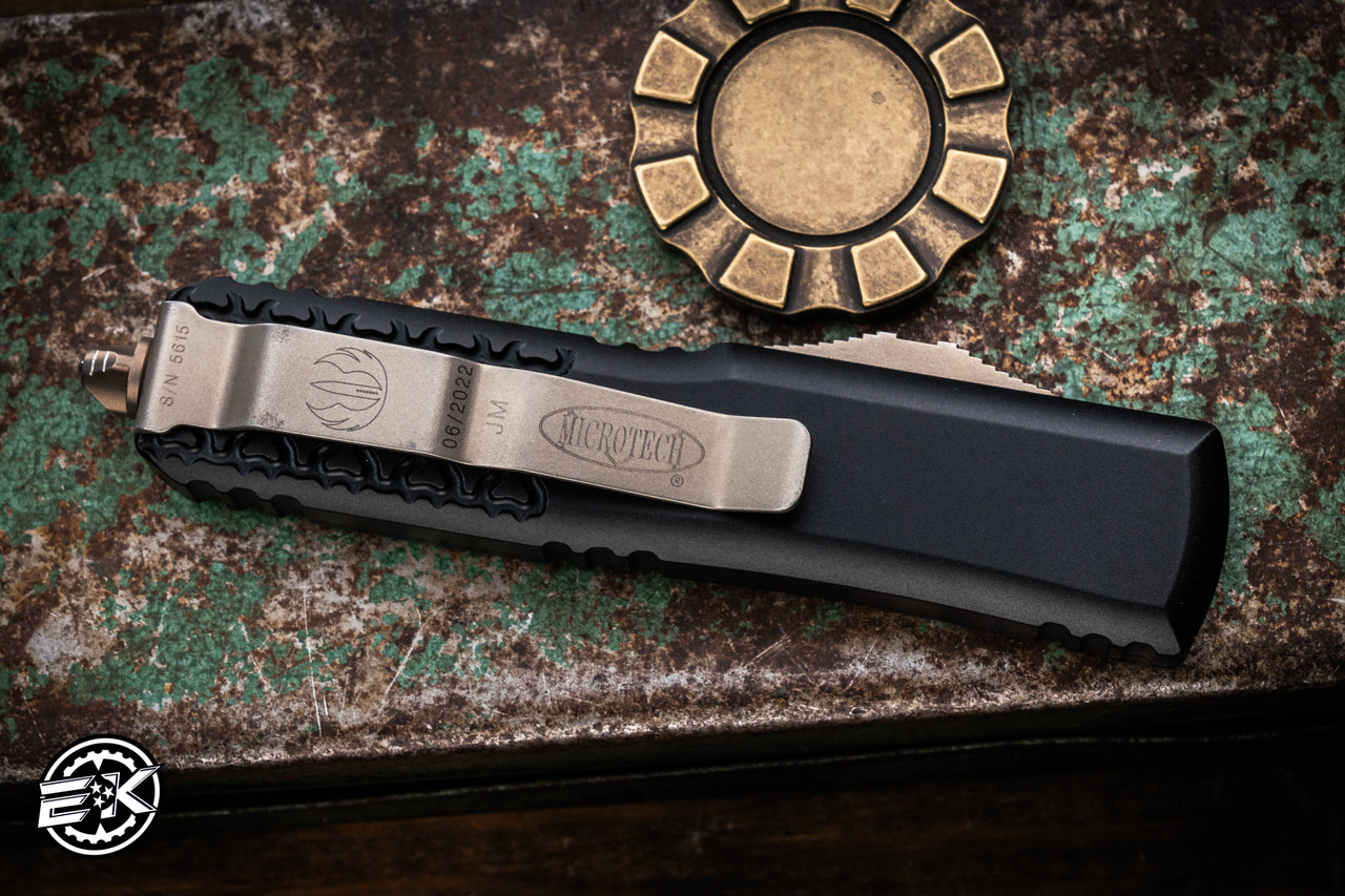 Preowned Microtech Utx 85 Otf 3 Dagger Green 232 1jm