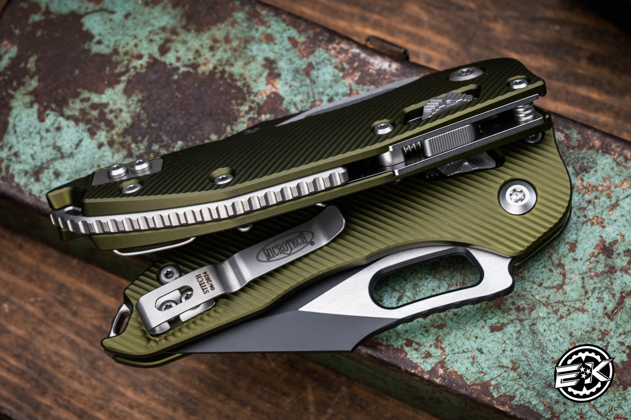 Microtechborka Blades Stitch Ram Lok Manual Folder Od Green Fluted