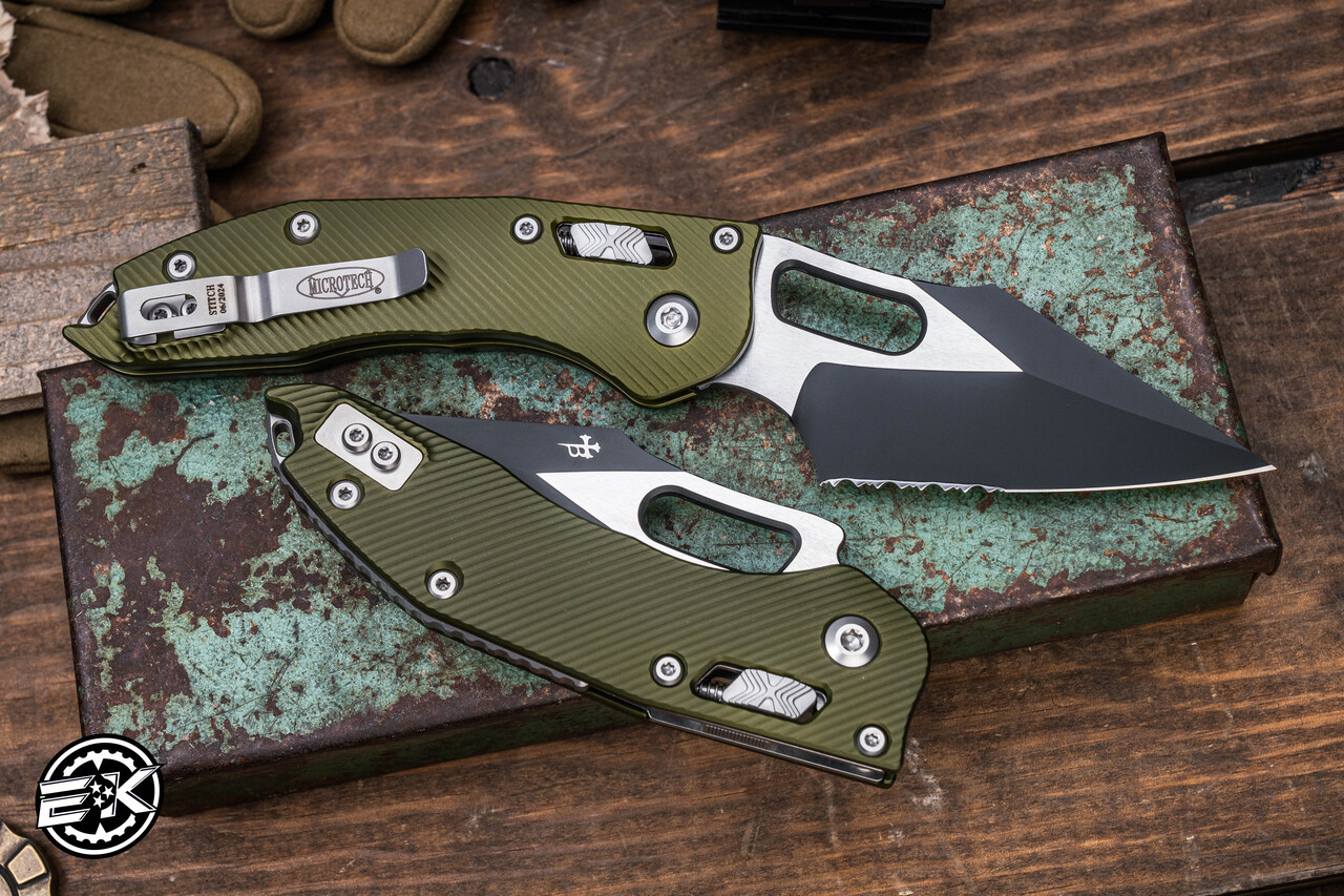 Microtechborka Blades Stitch Ram Lok Manual Folder Od Green Fluted