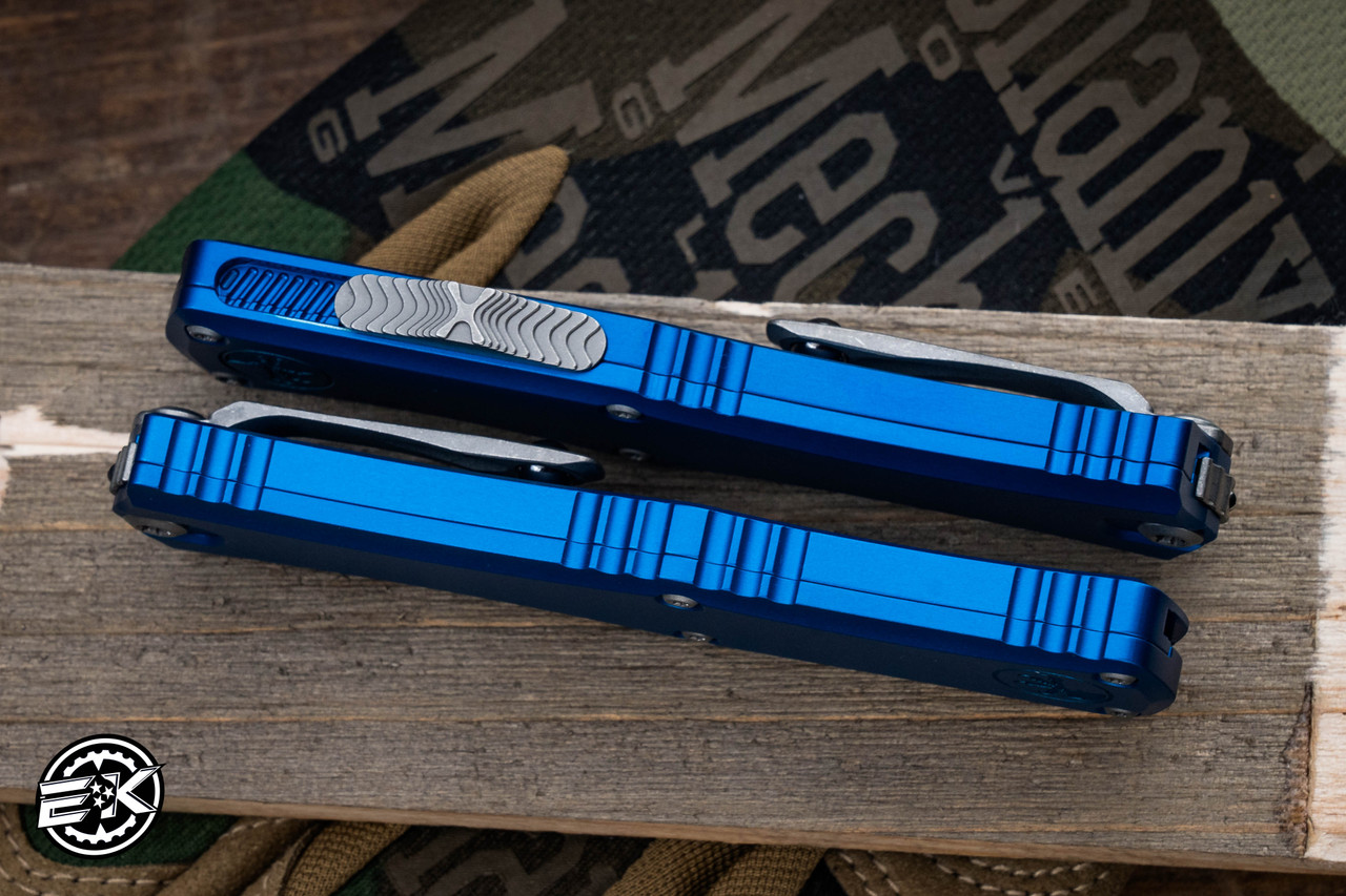 Microtech Hera II Mini OTF Automatic Knife Blue 3" Dagger Apocalyptic ...
