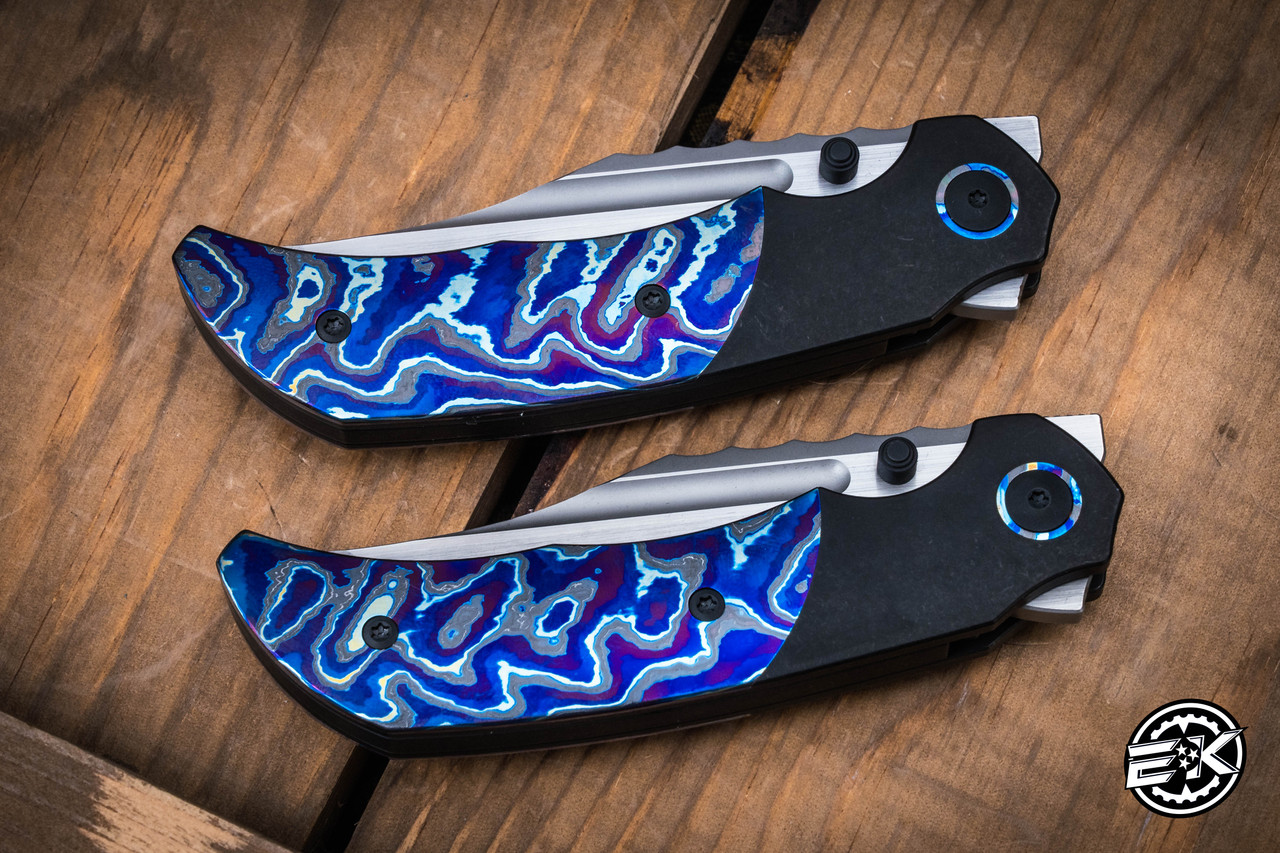 Merriken Knives Mini Ultimatum ZircuTi PVD Bolster Lock 3.3" MagnaCut ...