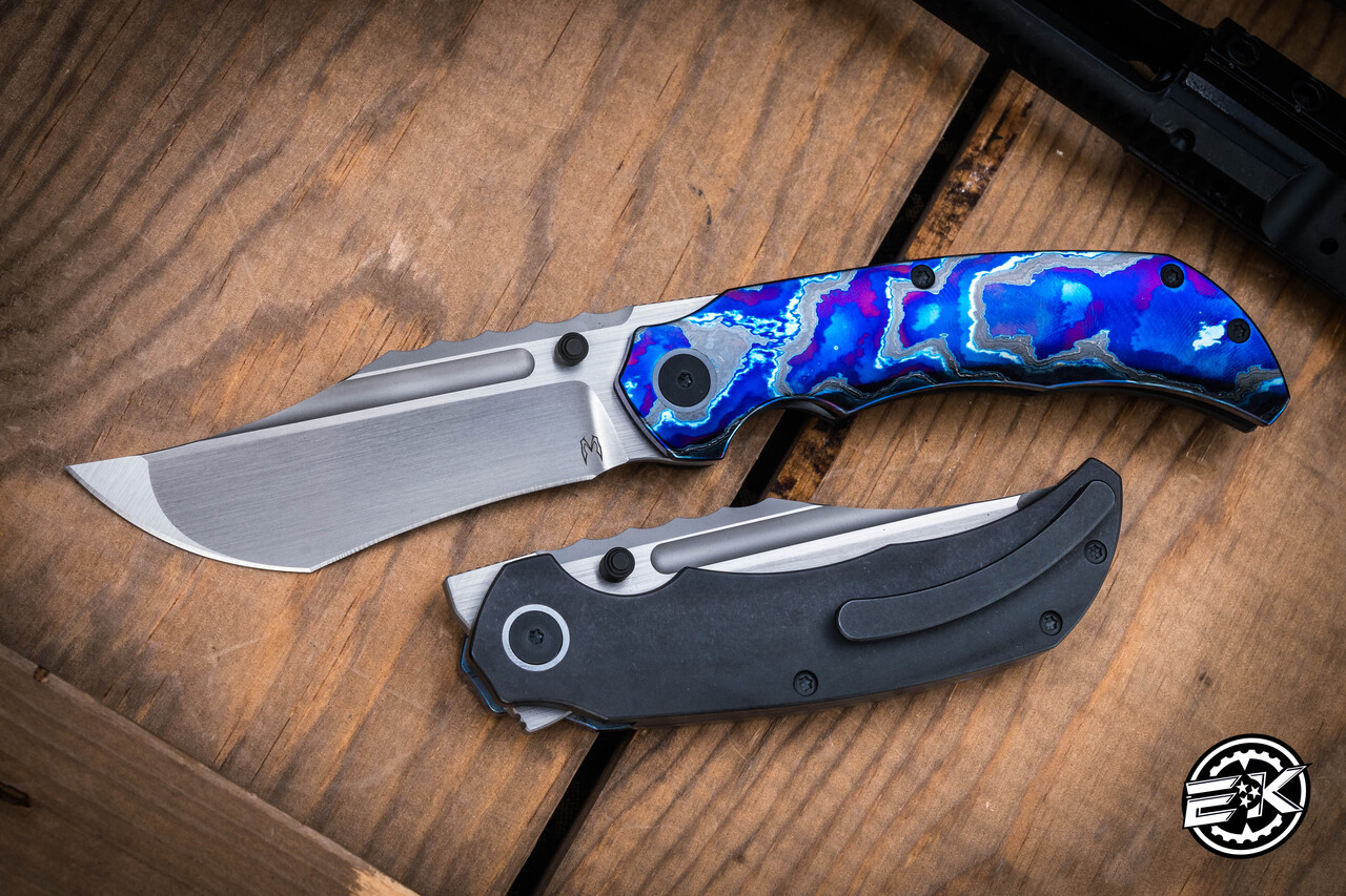 Merriken Knives Mini Ultimatum ZircuTi PVD Inset Lock 3.3" MagnaCut ...