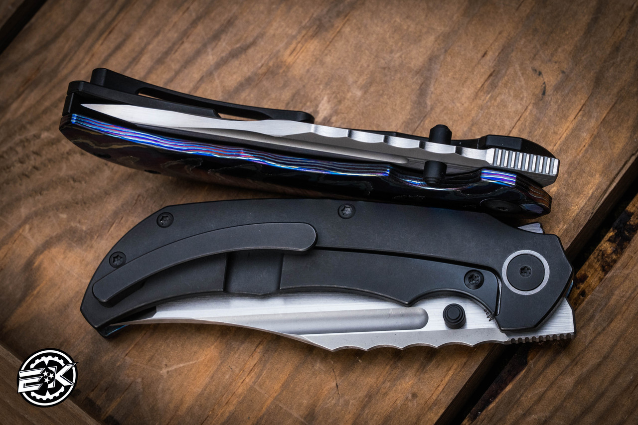 Merriken Knives Mini Ultimatum ZircuTi PVD Frame Lock 3.3" MagnaCut ...