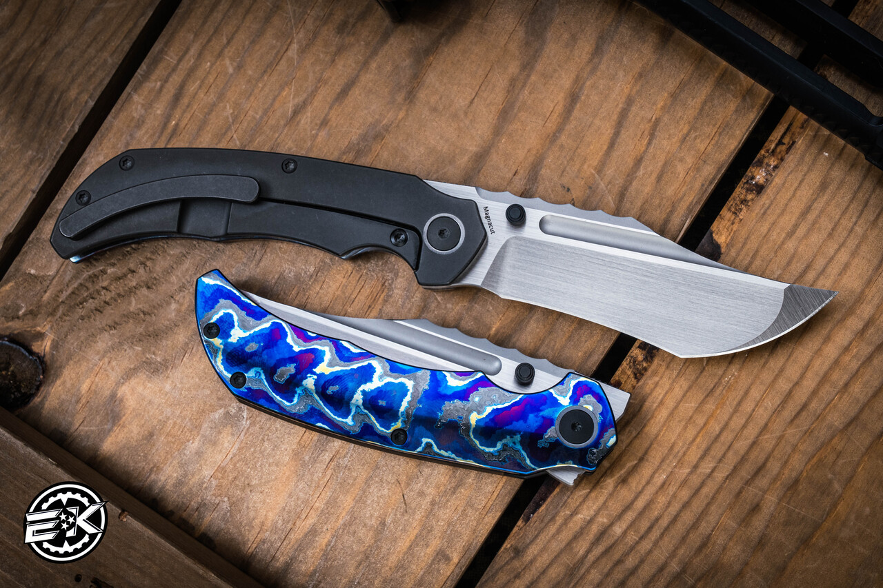 Merriken Knives Mini Ultimatum ZircuTi PVD Frame Lock 3.3" MagnaCut ...