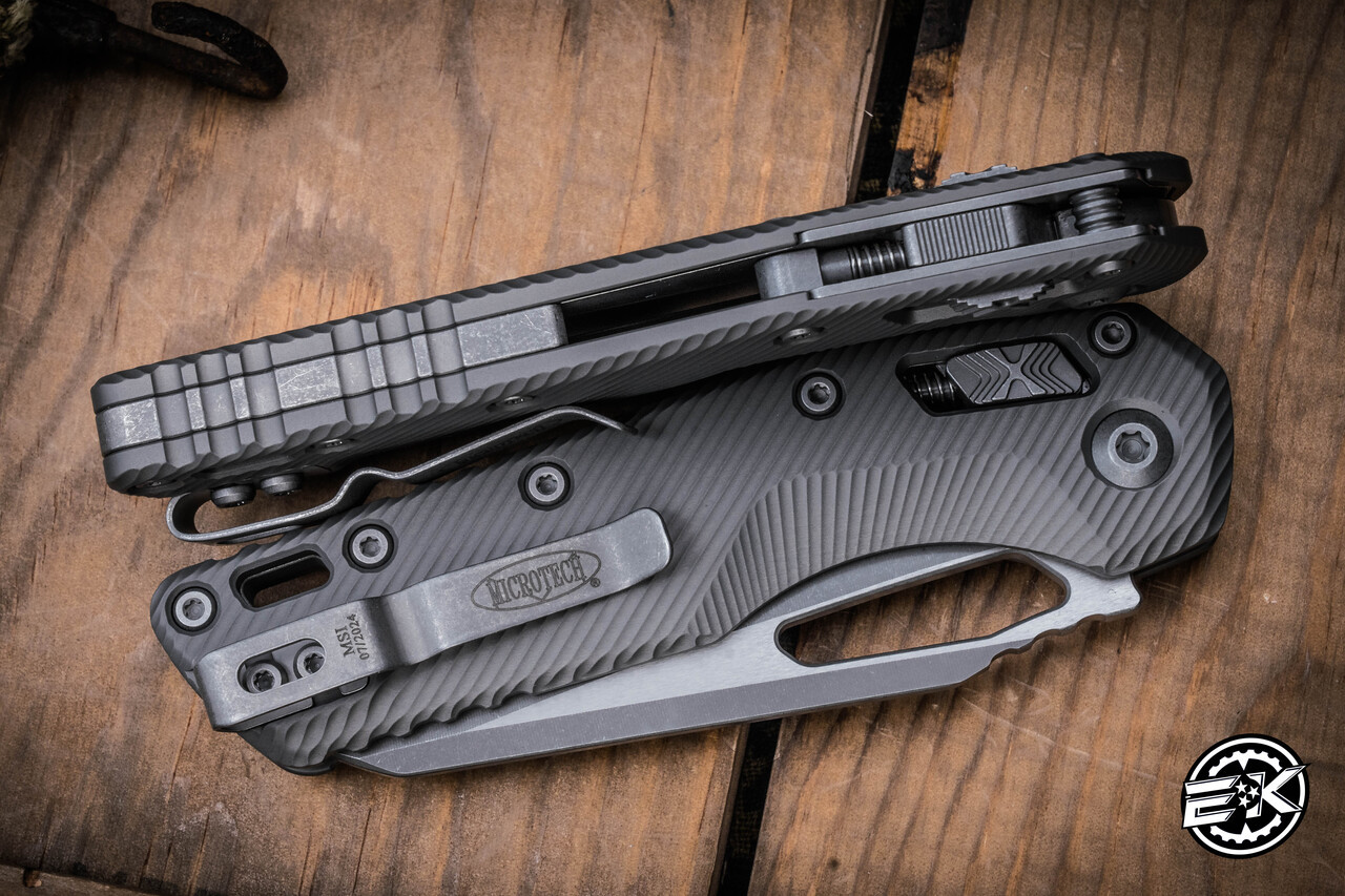 Microtech Standard Issue "MSI" Ram-LOK Manual Folder Fluted Natural ...