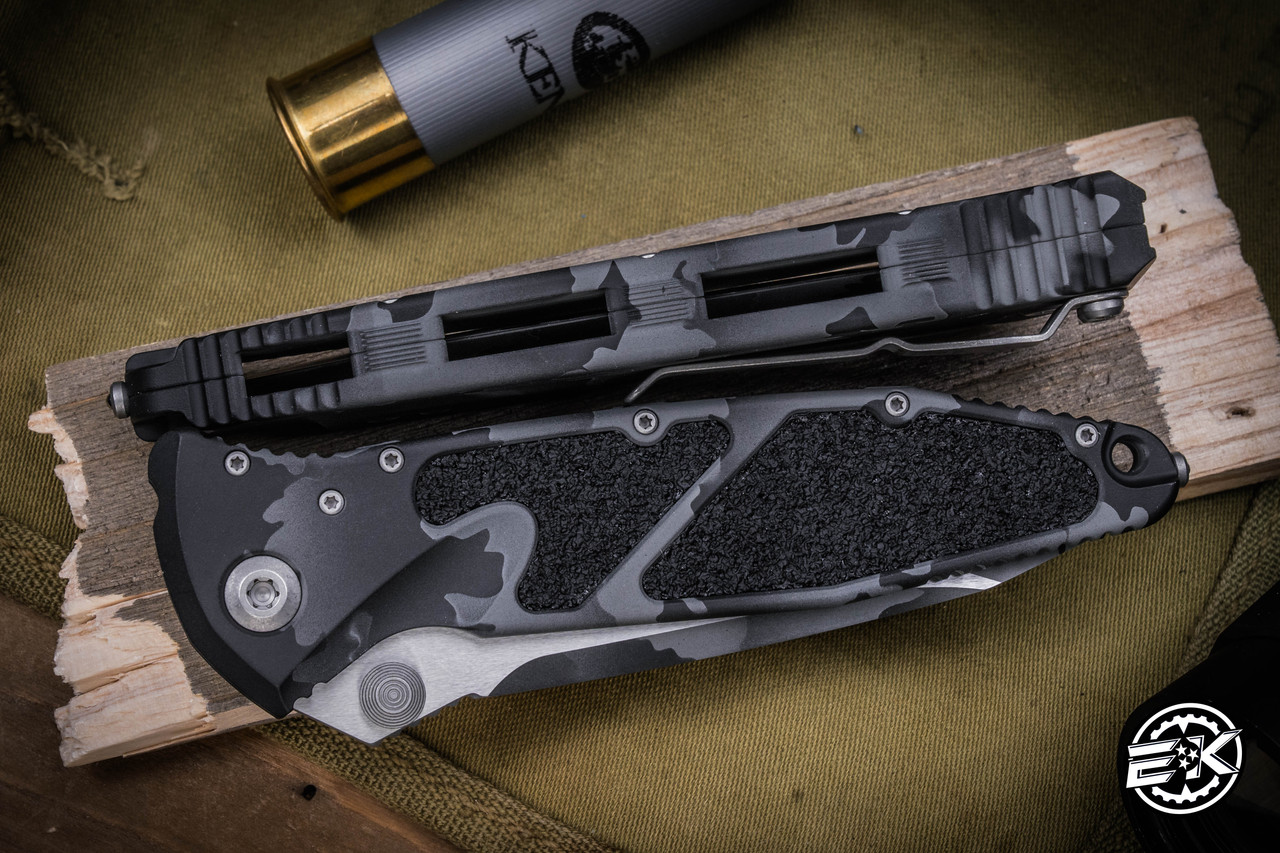 Microtech Socom Elite Manual Folding Knife Urban Camo 4 Tanto 161 1ucs