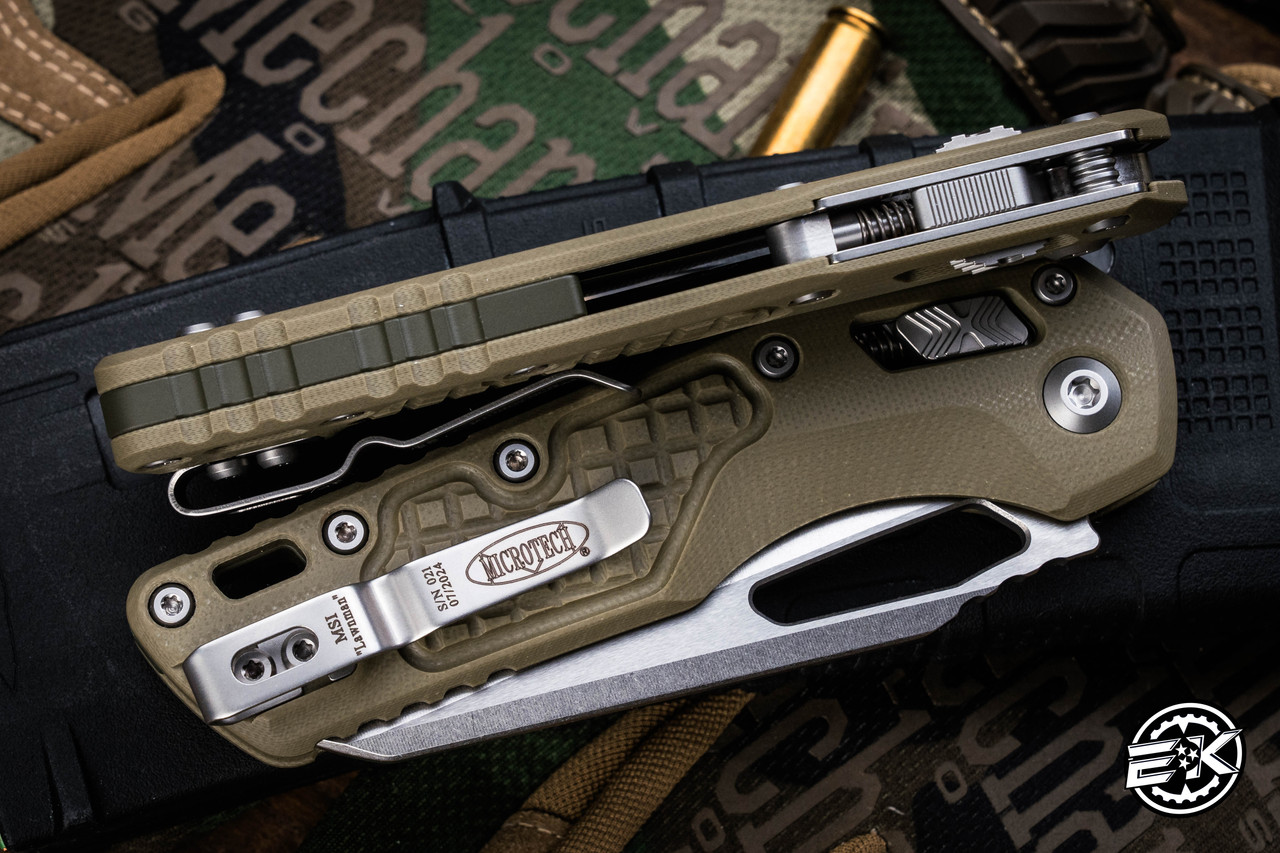 Microtech Standard Issue Msi Ram Lok Manual Folding Knife Lawnman