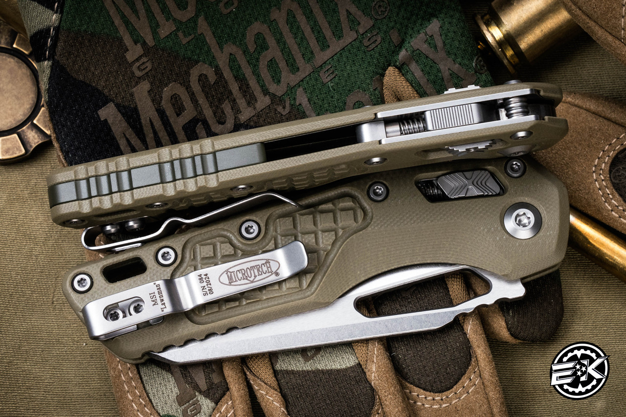Microtech Standard Issue Msi Ram Lok Manual Folding Knife Lawnman