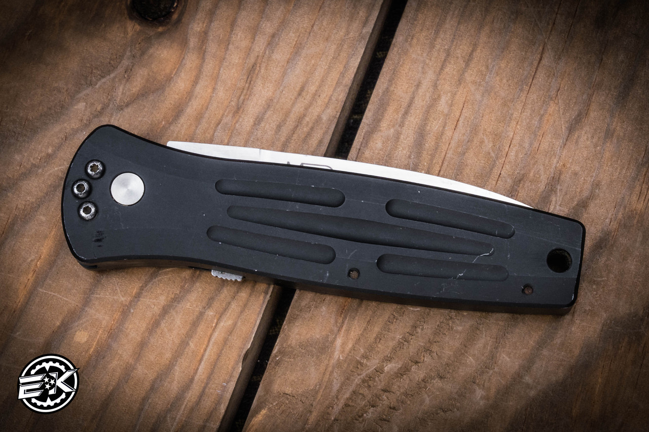 PREOWNED-Benchmade Pardue Stimulus Automatic Black Aluminum 3" Satin 3551
