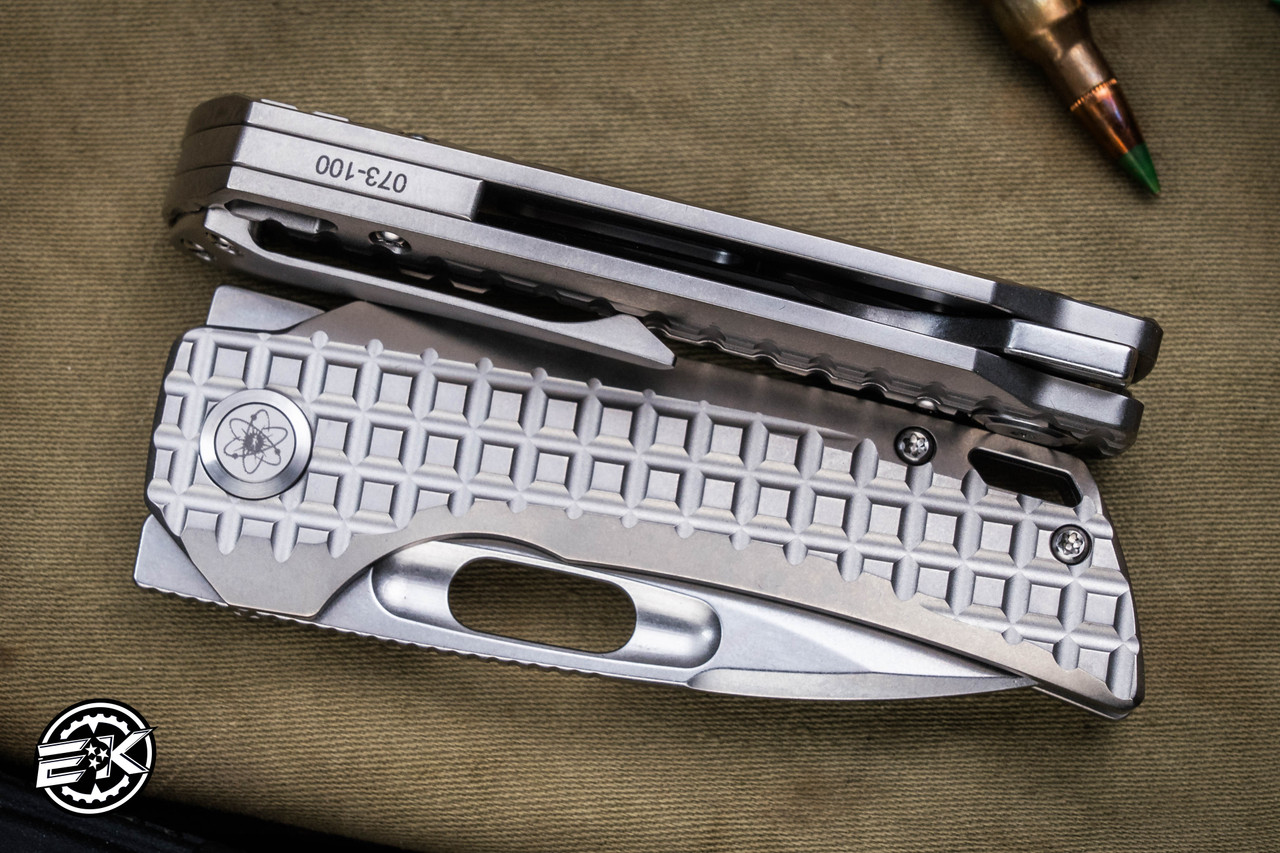 EMP EDC Nymble Folding Knife Frag Titanium Framelock 3" Drop Point ...