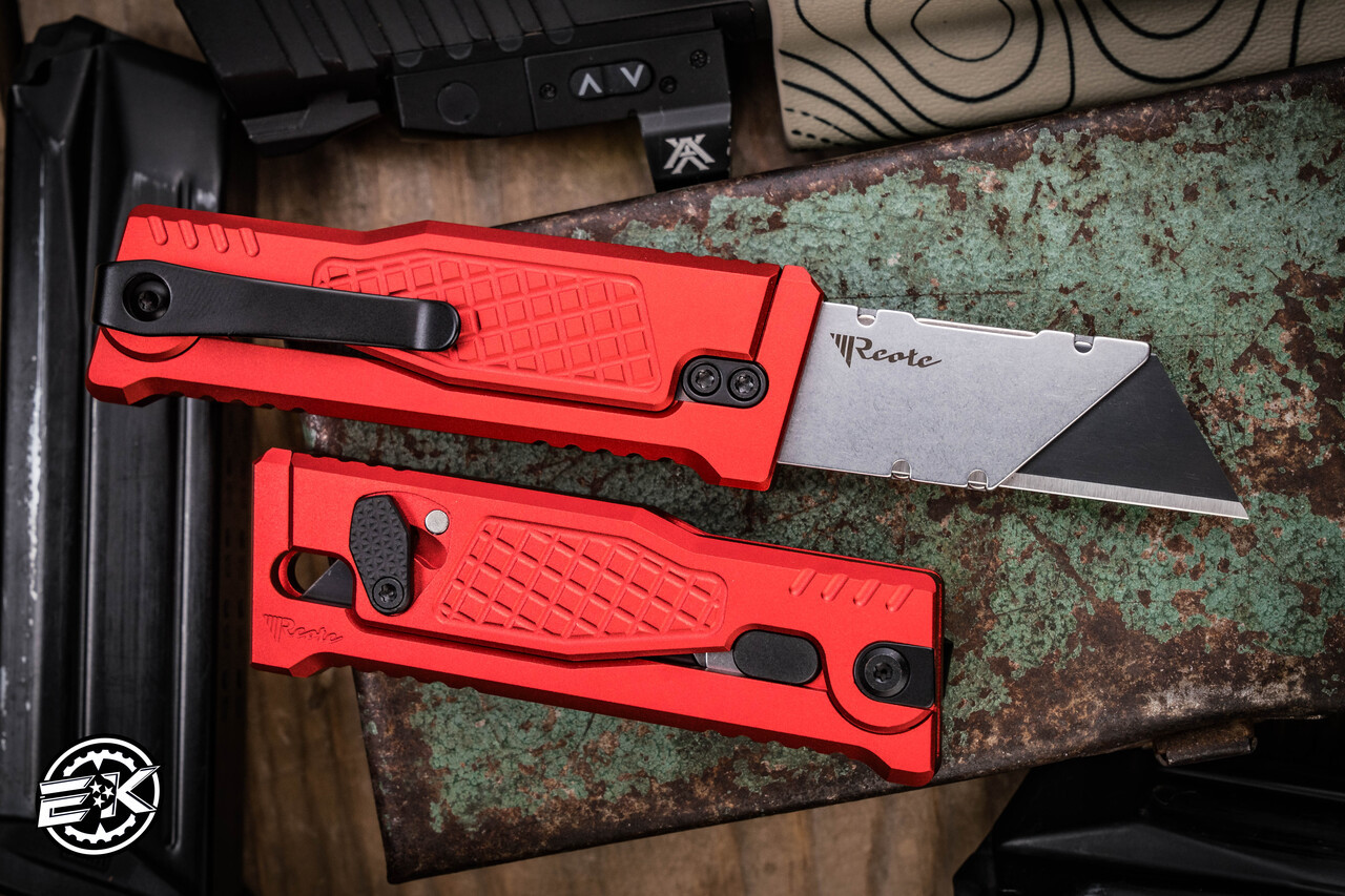 Reate EXO-U Gravity Utility Knife Red Diamond Frag Aluminum 2.3 ...