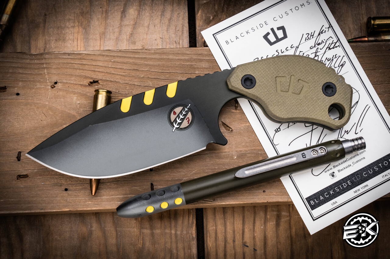 Blackside Customs/Strider Knives Bounty Hunter SLCC Fixed Blade-Click ...