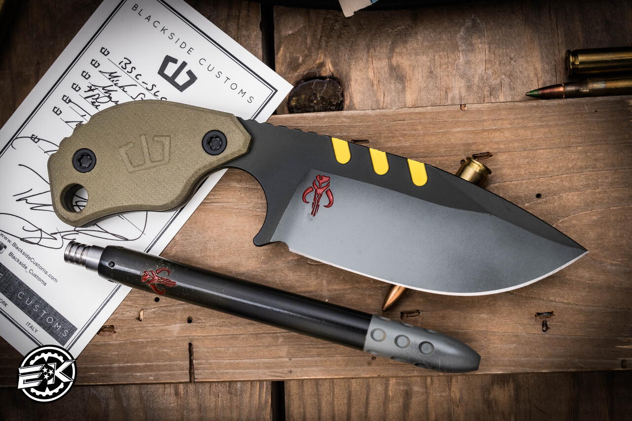 Blackside Customs/Strider Knives Bounty Hunter SLCC Fixed Blade-Click ...