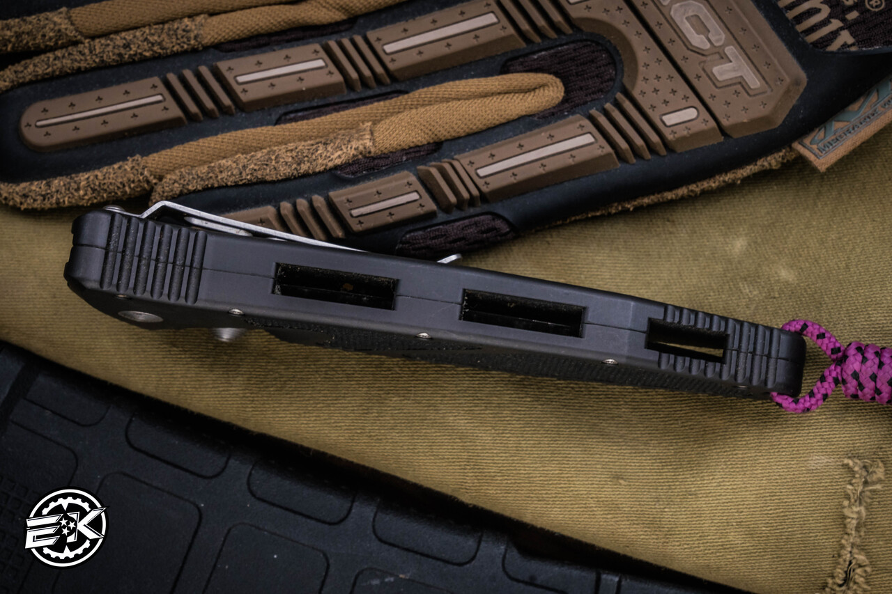 Preowned-Vintage Microtech Socom Elite Black Manual Folding Knife 4 ...