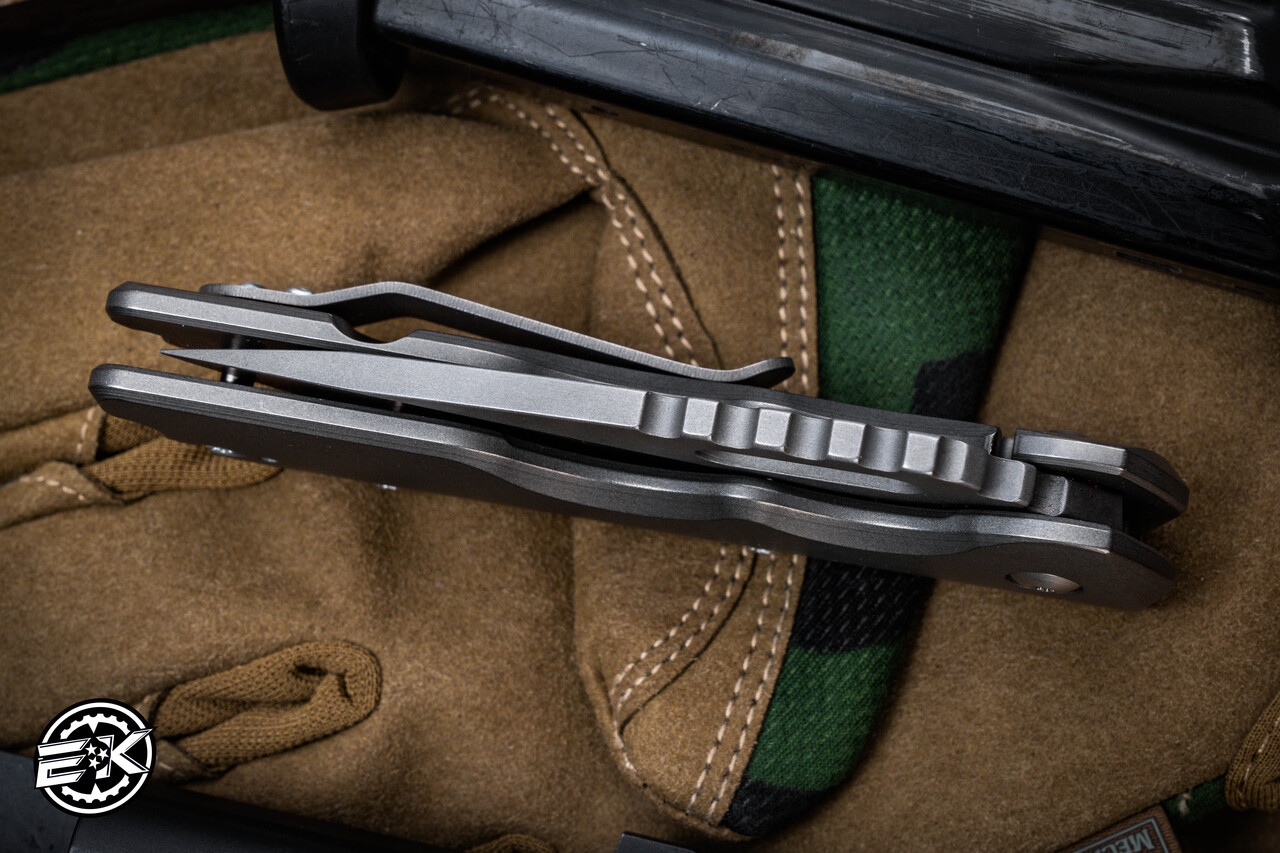 A2D Attn2Detail Mark 2 Medium Titanium Small Batch #4 of 6 3.25" Drop Point