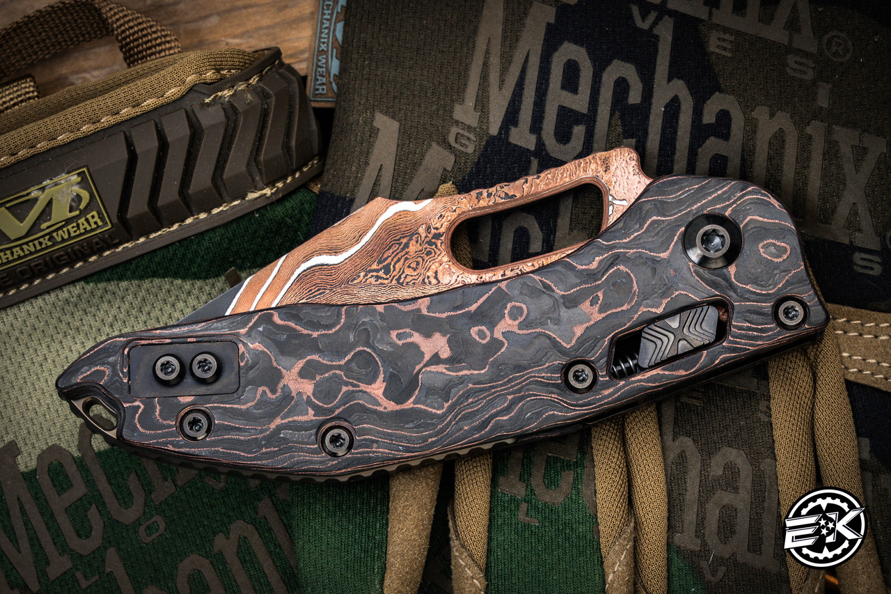 Microtech "Stitch" Manual Ram-Lok Livewire Carbon Fiber Folding Knife 3 ...