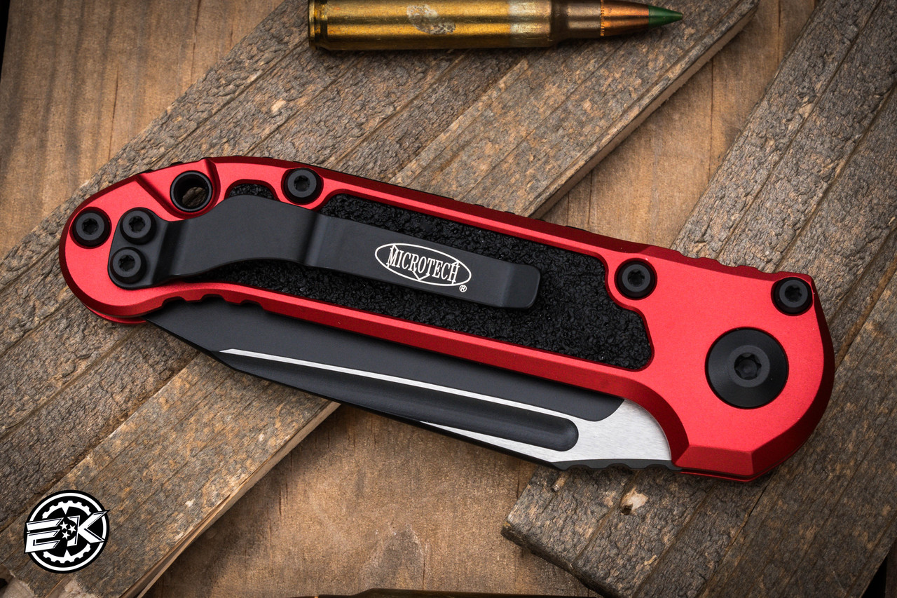 Microtech Ludt Gen Iii Automatic Folding Knife Red 34 M390 Tanto