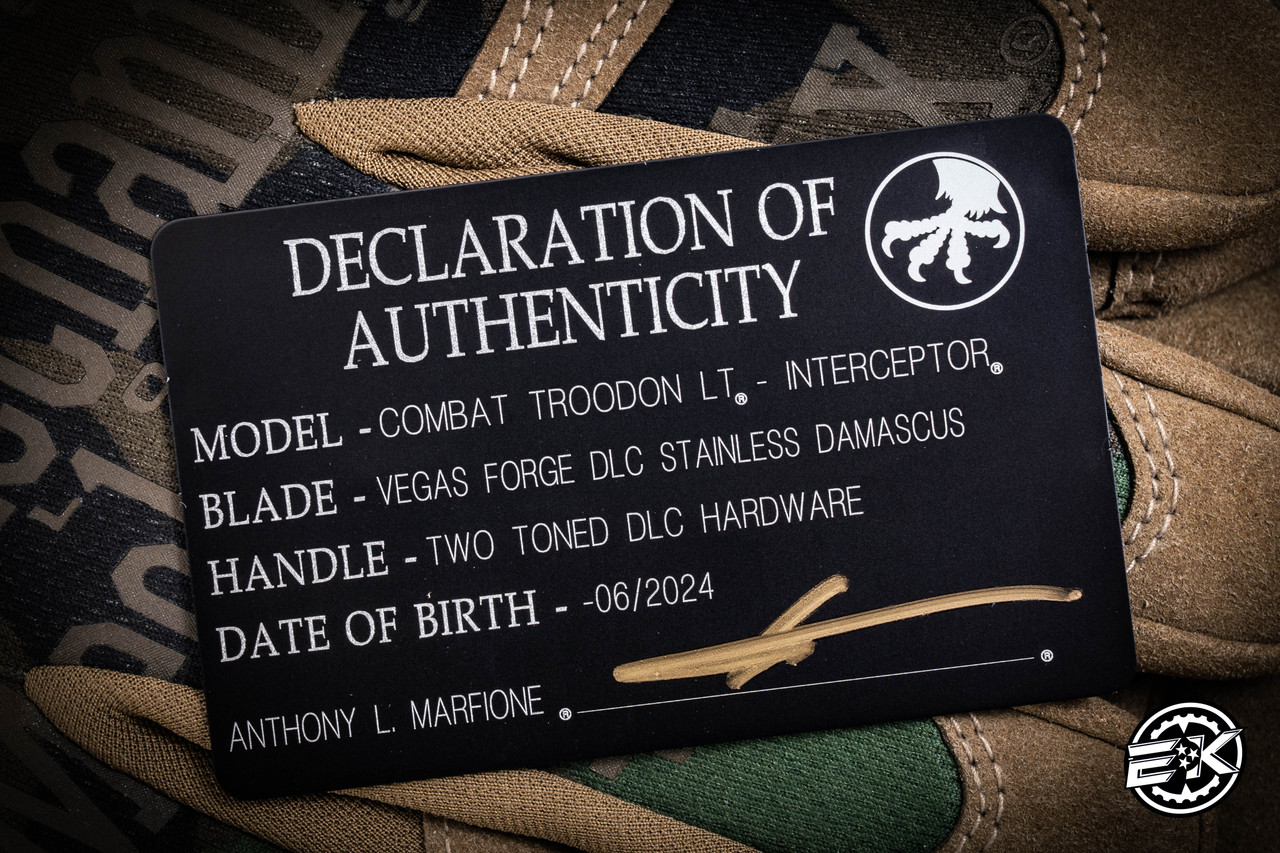 Microtech/Marfione Select Combat Troodon Gen III OTF Hefted Black ...