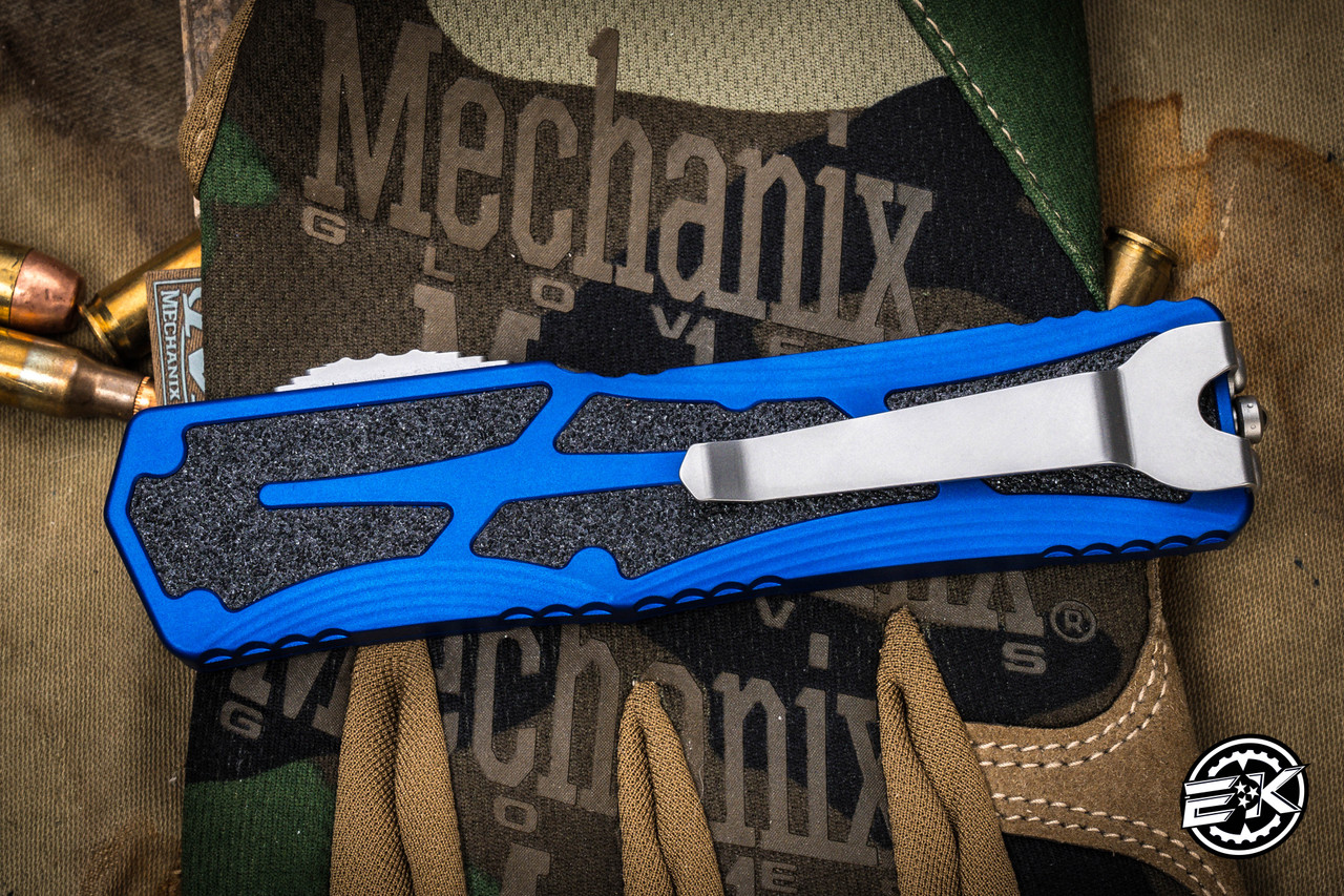 PREOWNED-Heretic Knives "Colossus" OTF Blue Aluminum 3.5" Drop Point ...
