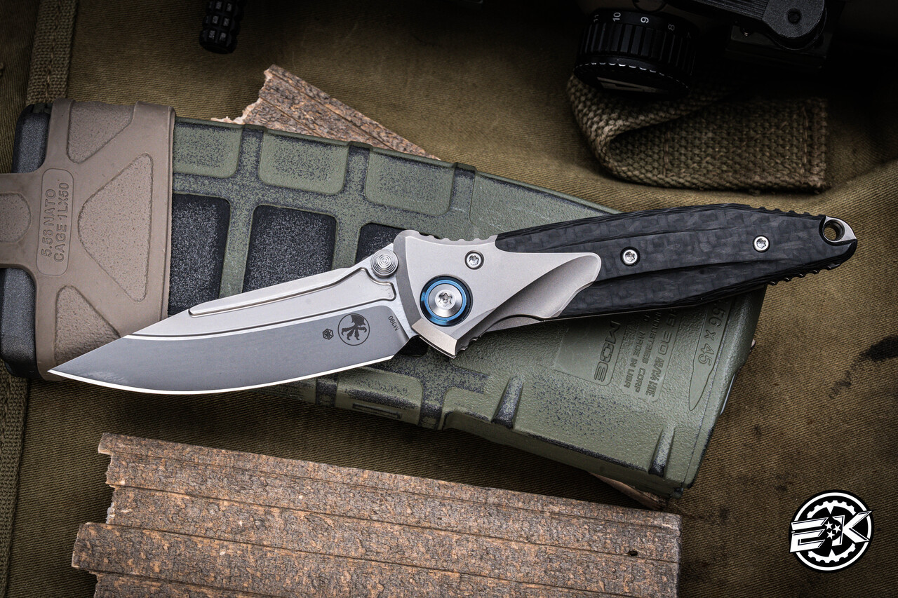 PREOWNED-Microtech Socom Bravo Mini Manual Folding Knife Titanium ...