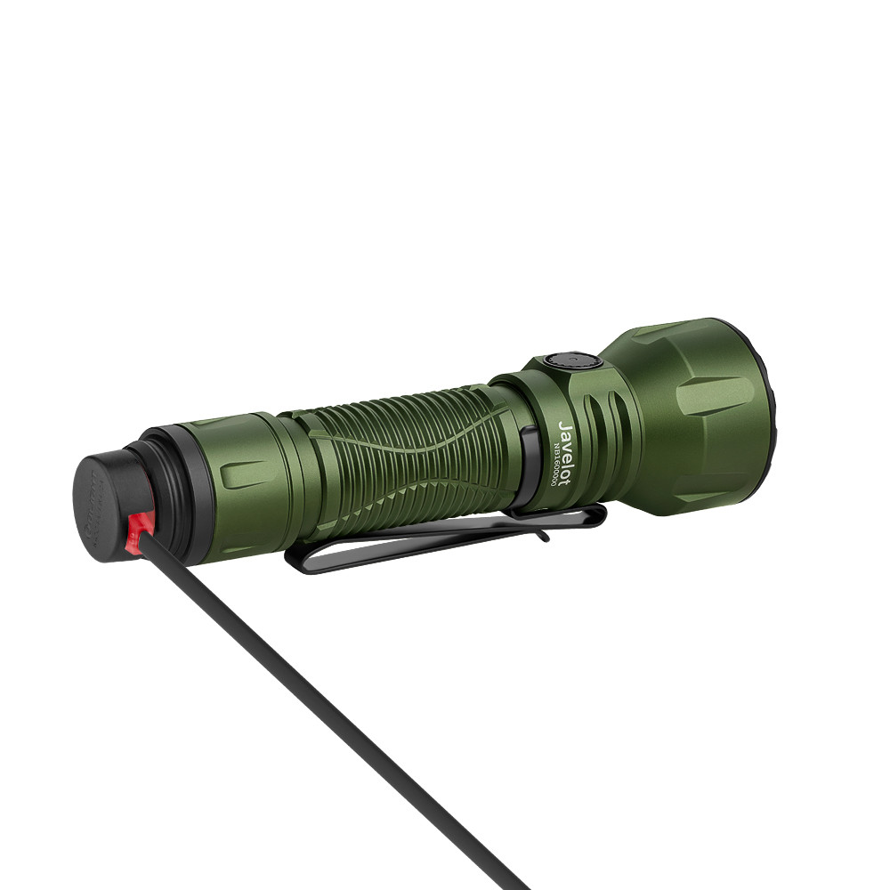 Olight Javelot Long Range Outdoor Flashlight with Holster OD Green 1350 ...