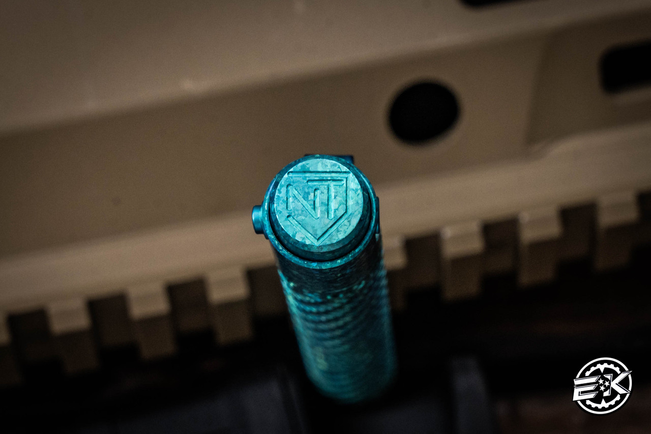 Nottingham Tactical Tibutton Exotic Crystal Titanium Tiffany Blue Full ...