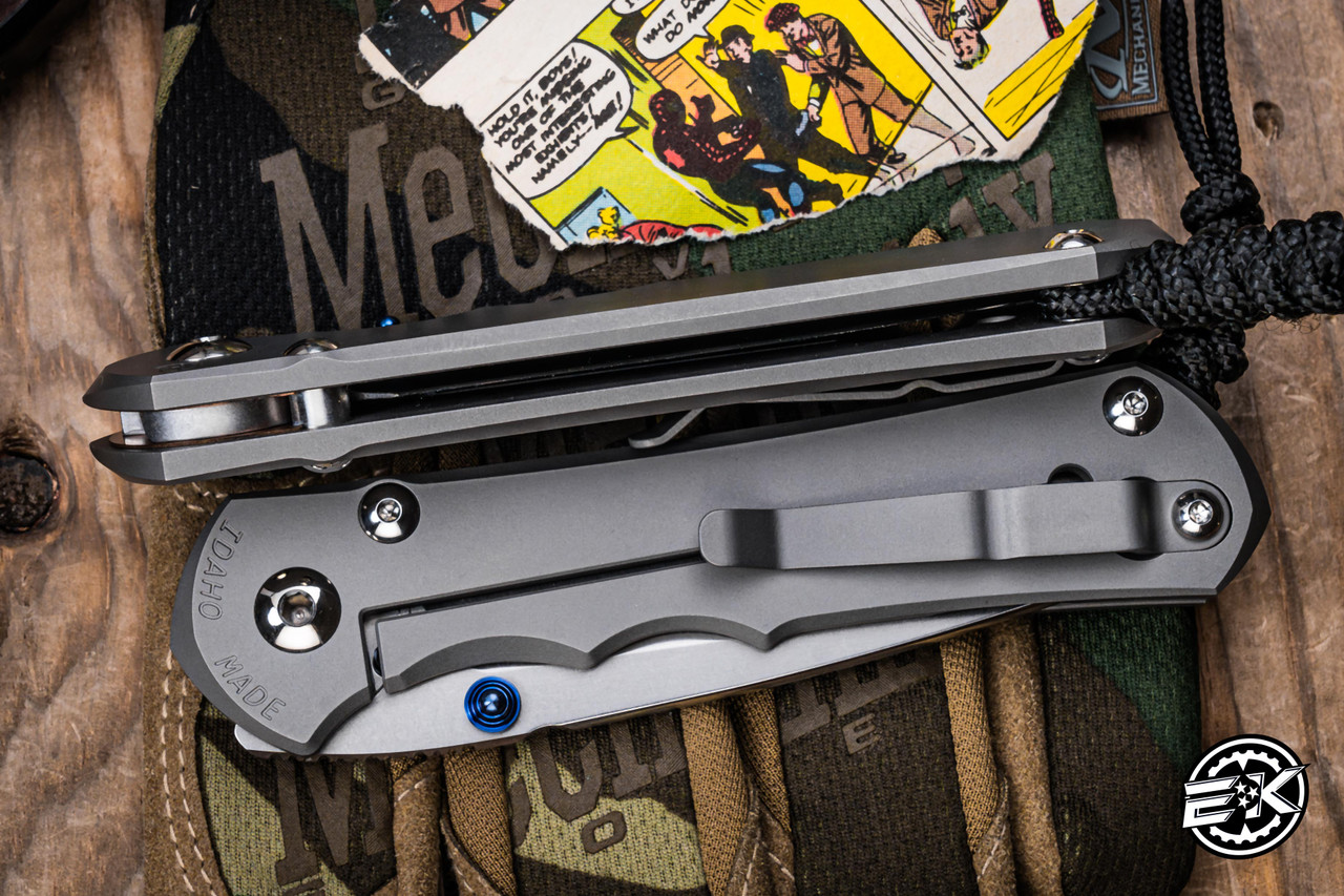 Left Hand-Chris Reeve Knives Large Inkosi Folding Knife Glass Blasted ...