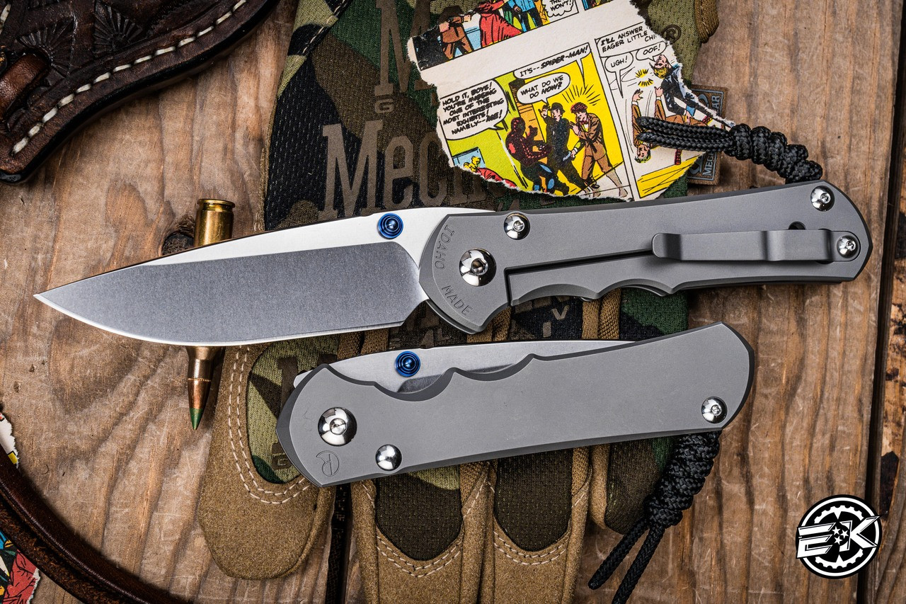 Left Hand-Chris Reeve Knives Large Inkosi Folding Knife Glass Blasted ...