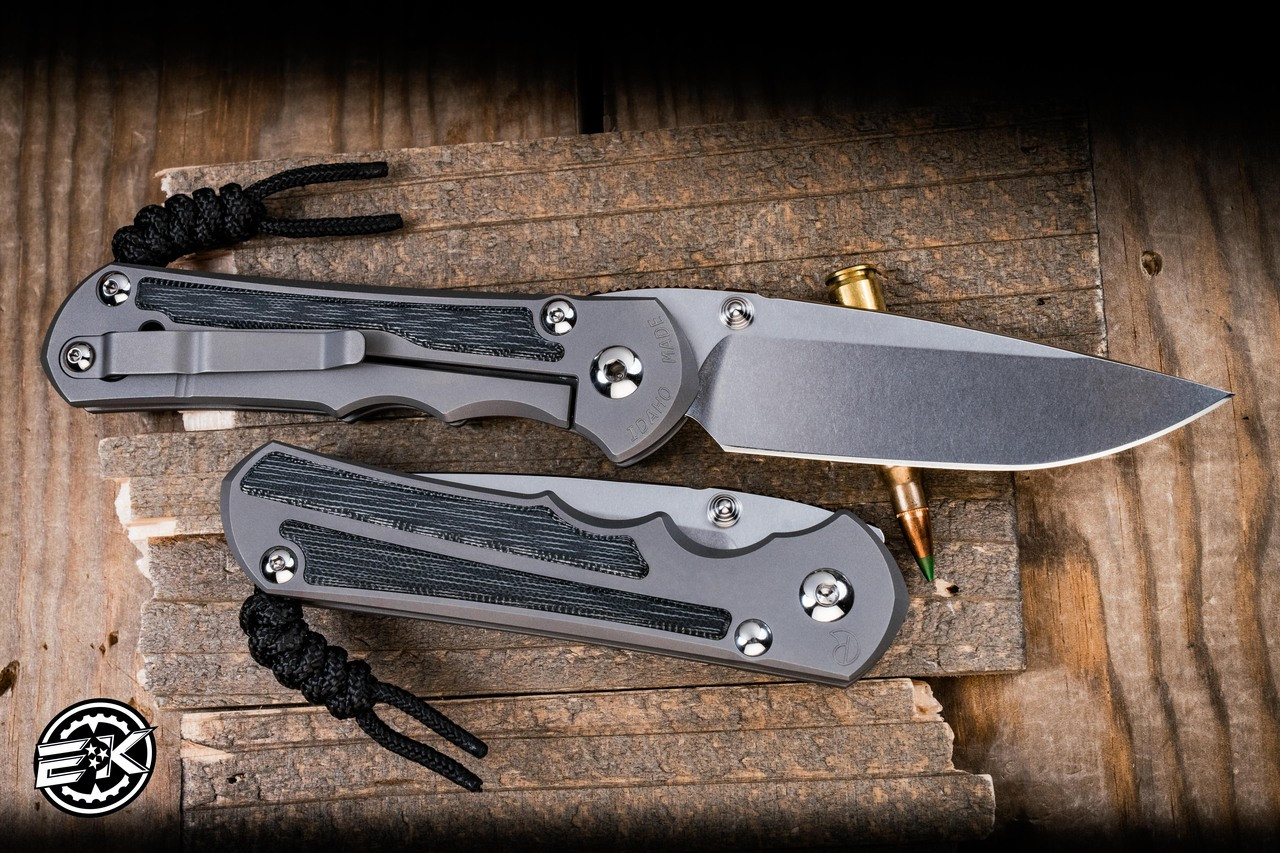 Chris Reeve Knives Large Inkosi Glass Blasted Micarta Canvas Black ...