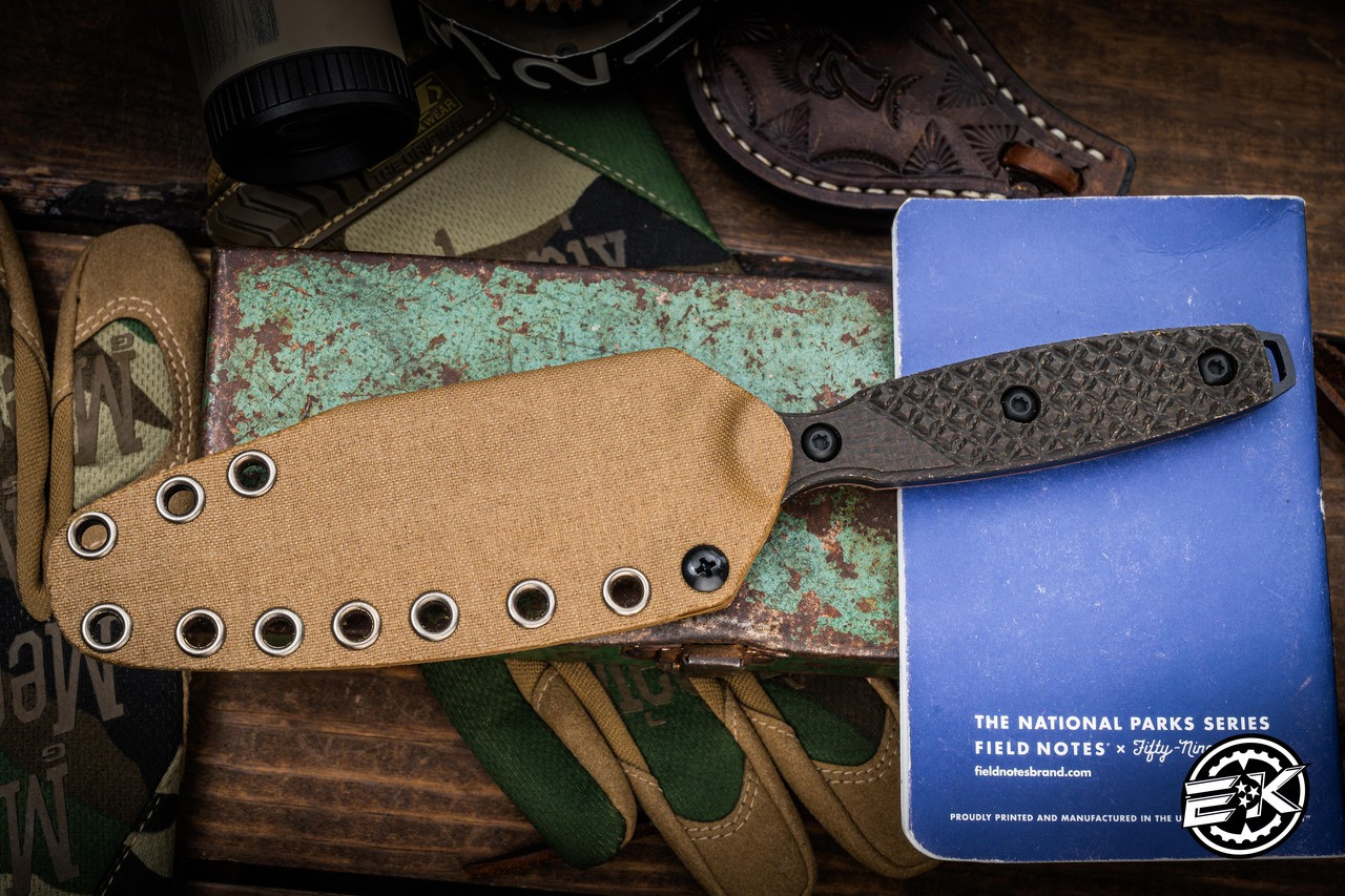 Toor Knives Allied Specter Fixed Blade Knife Textured Green Linen ...