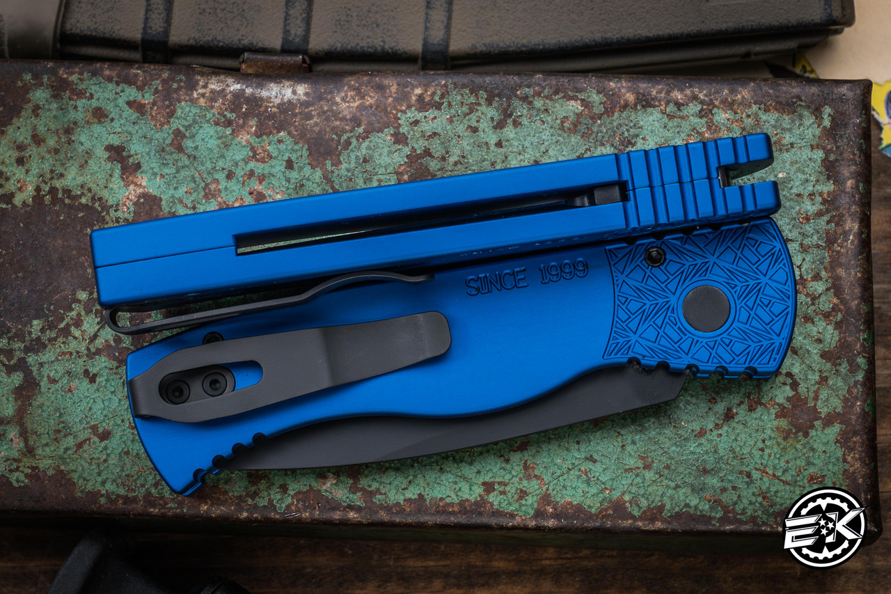 Pro Tech Tr 2 Tactical Response Nexus 1999 Textured Blue Aluminum 3