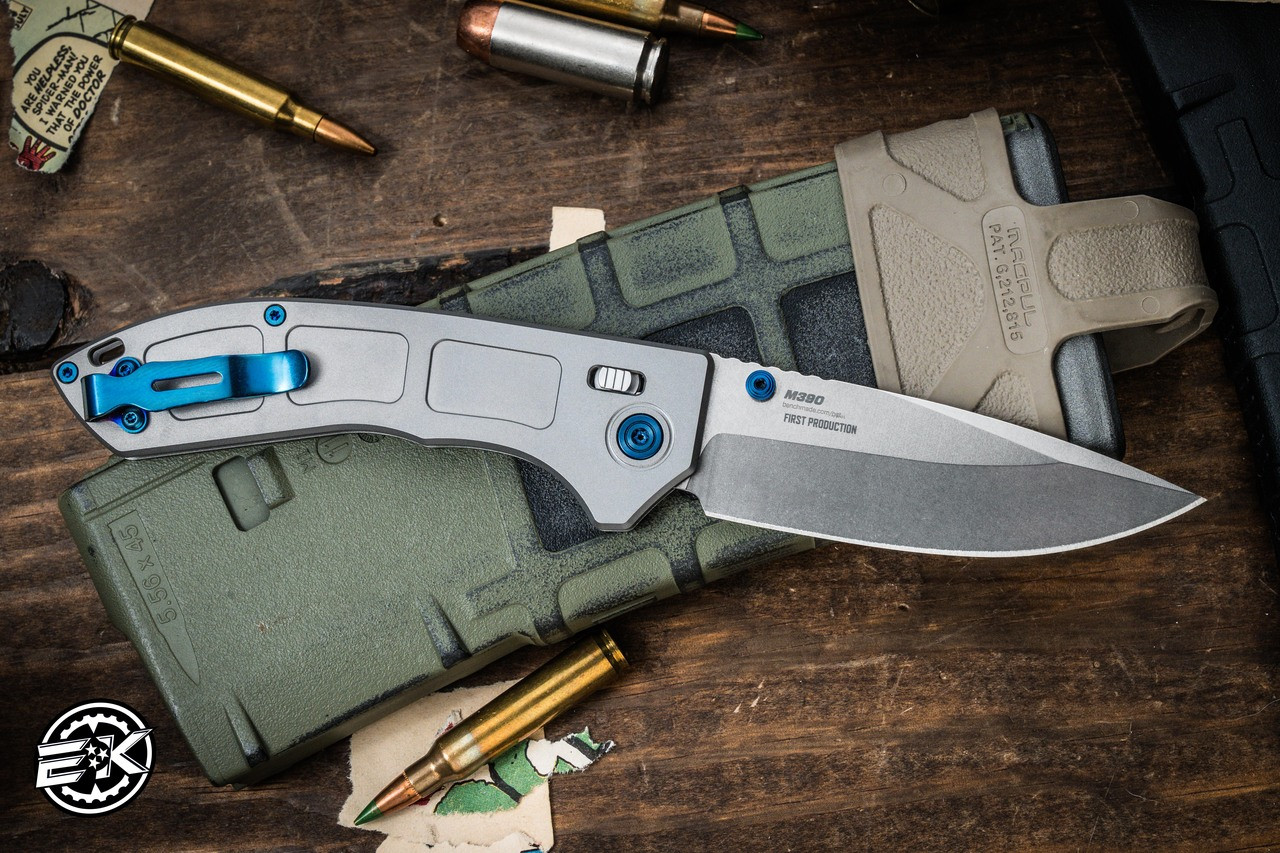 Preowned-Benchmade 748 Narrows AXIS Lock Folding Knife Titanium 3.4 ...