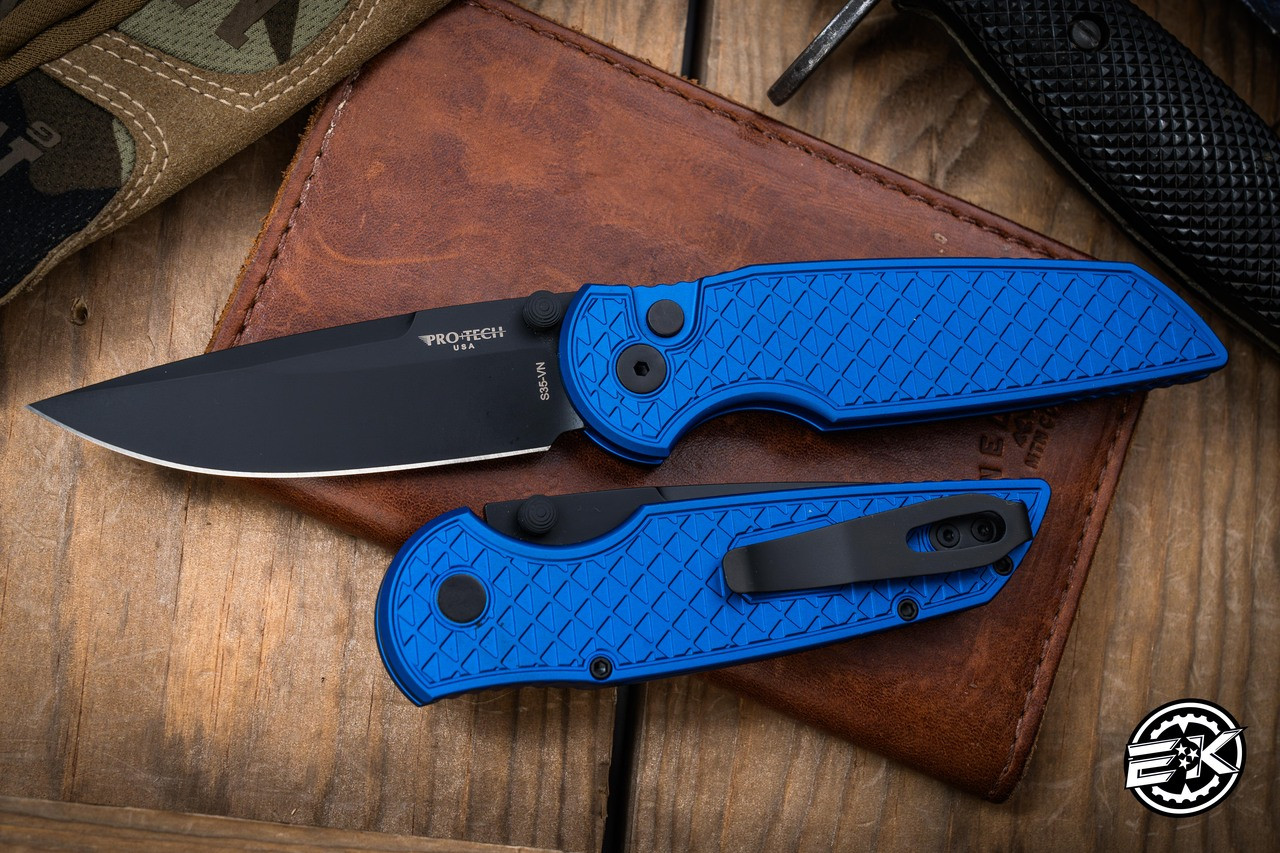 ProTech TR-3 Integrity Manual Blue Aluminum 3.5" Black DLC INT106-BLUE