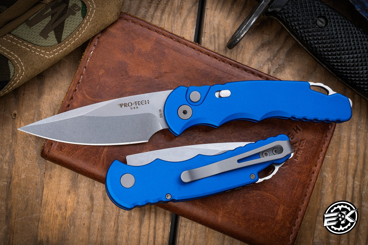 Pro Tech Tr 5 Tactical Response 5 Automatic Blue Aluminum 325 S35vn