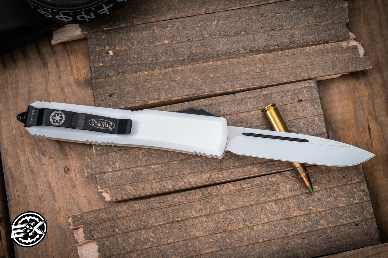 PREOWNED-Microtech Ultratech StormTrooper 3.4" Drop Point OTF 121-1ST